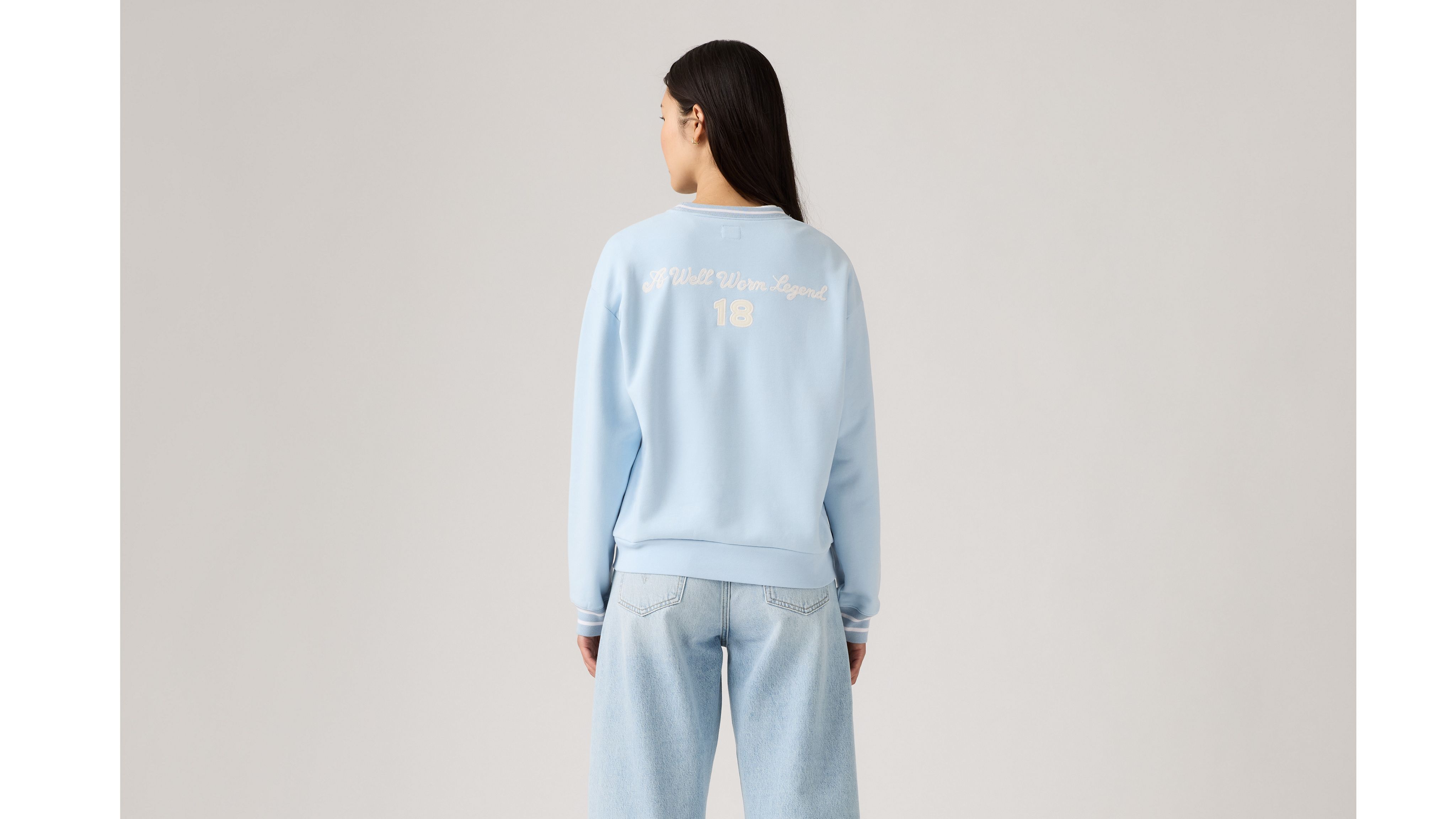 Heritage Sport Sweatshirt Met Ronde Hals En Print - Blauw | Levi's® NL