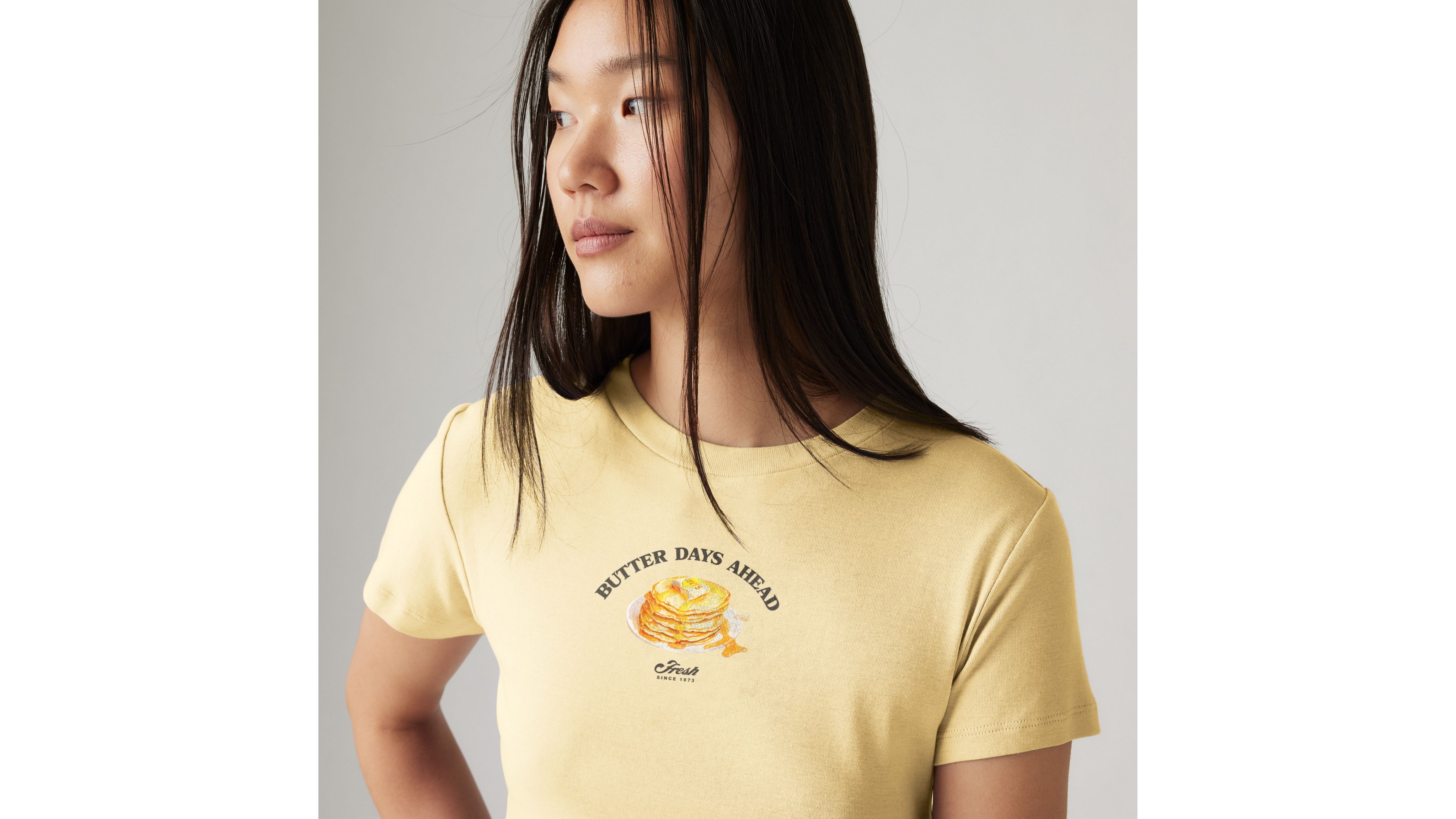Graphic Mini Ringer Tee - Yellow | Levi's® FI
