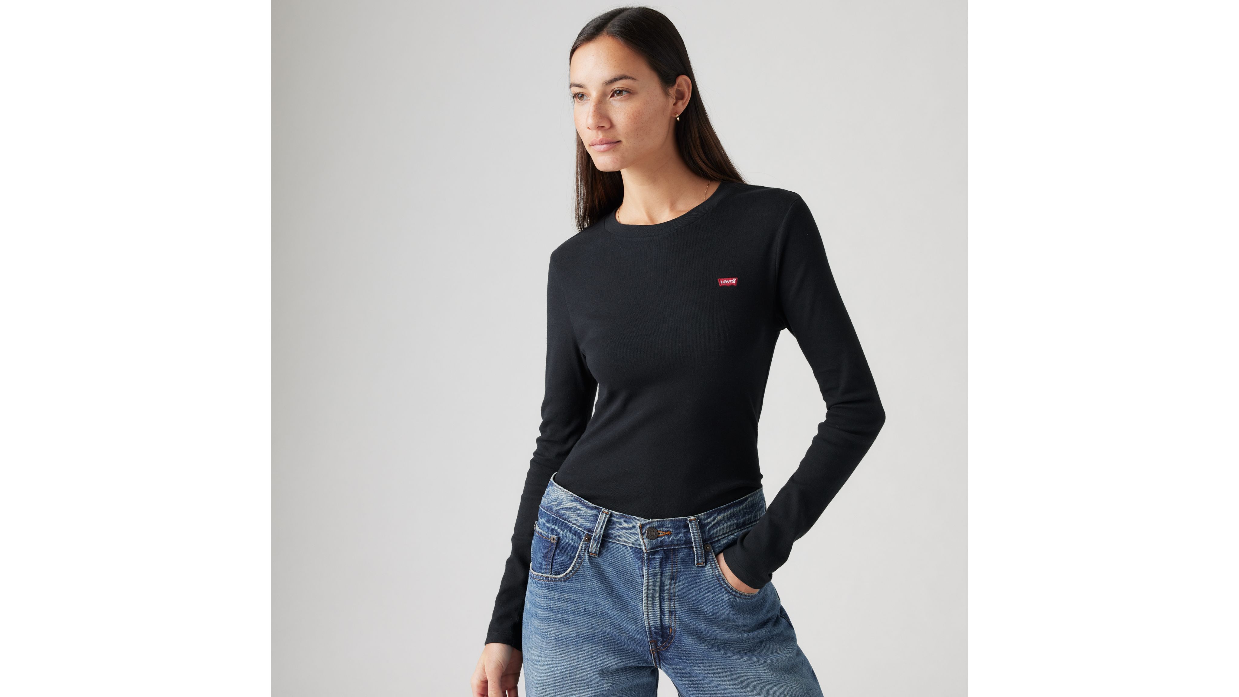 T-shirt Manche Longue Housemark Essential - Noir | Levi's® FR