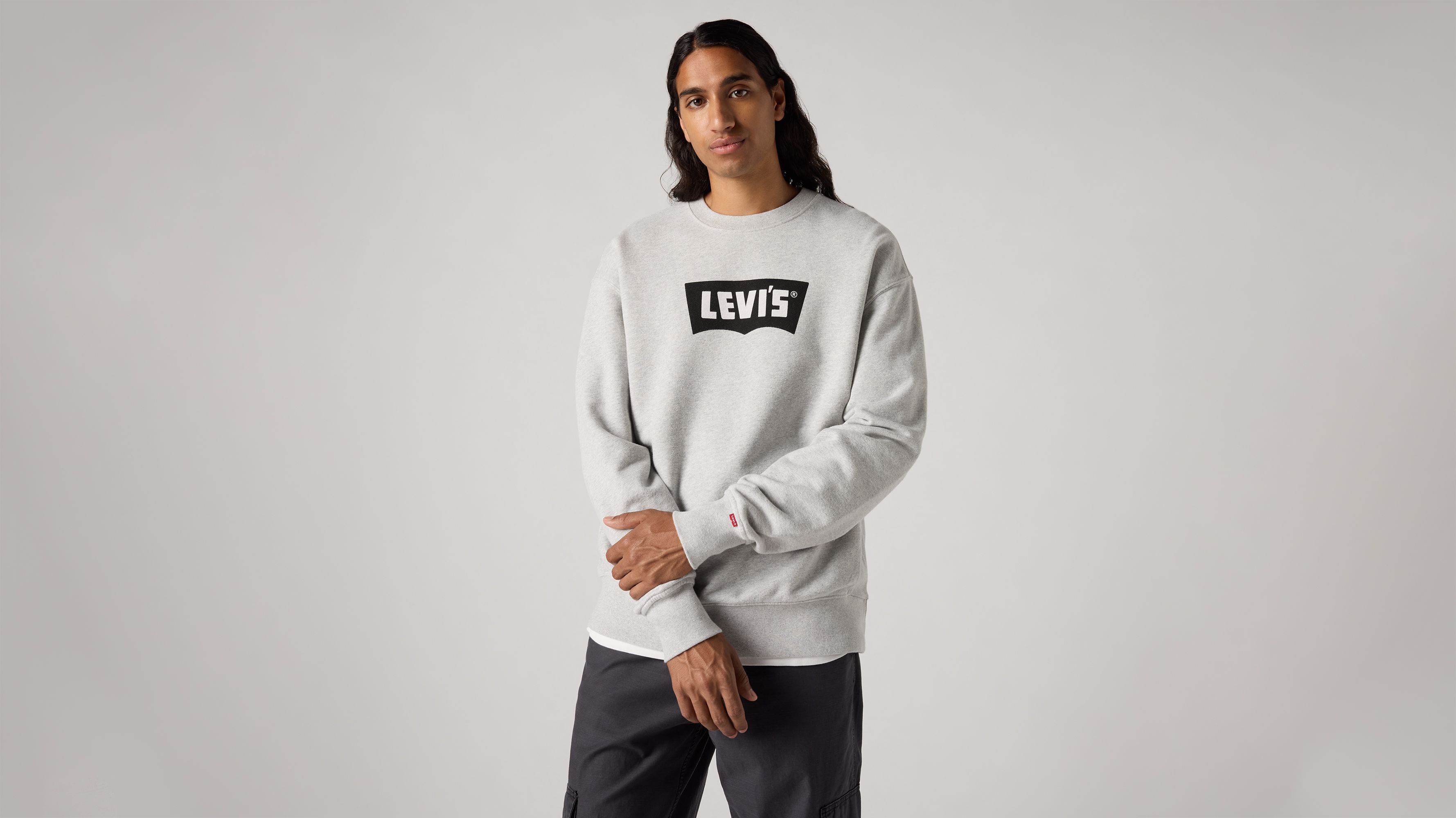 Premium Graphic Crewneck Sweatshirt - Grey | Levi's® GB