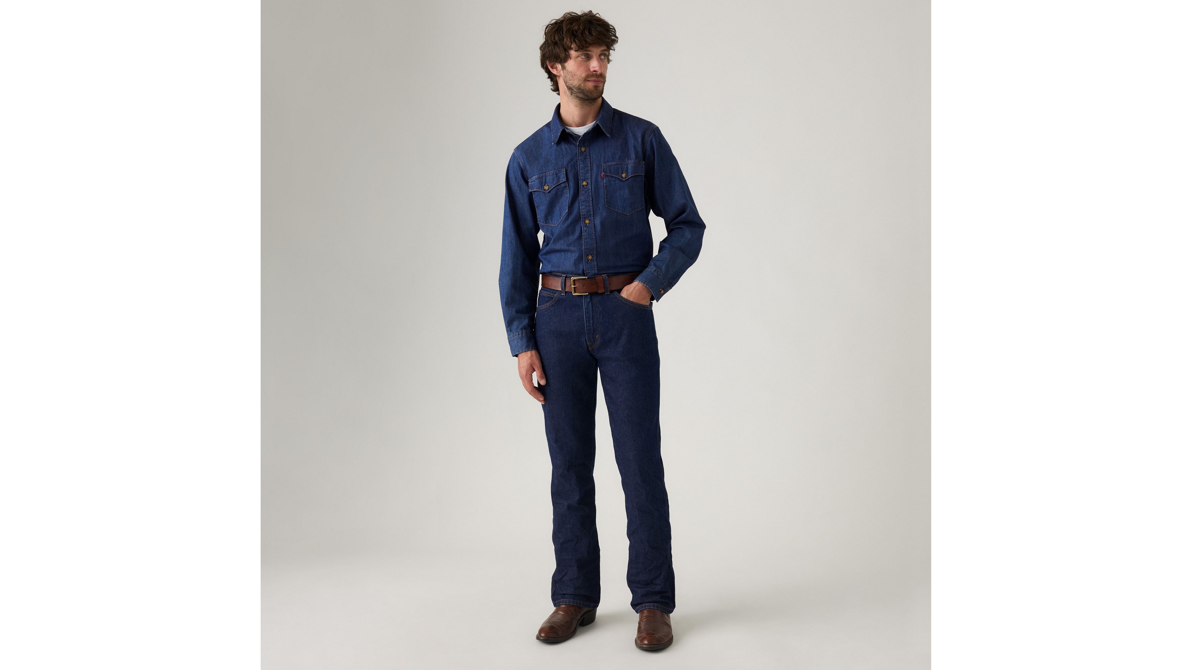 537™ Western Bootcut Jeans - Blue | Levi's® GB