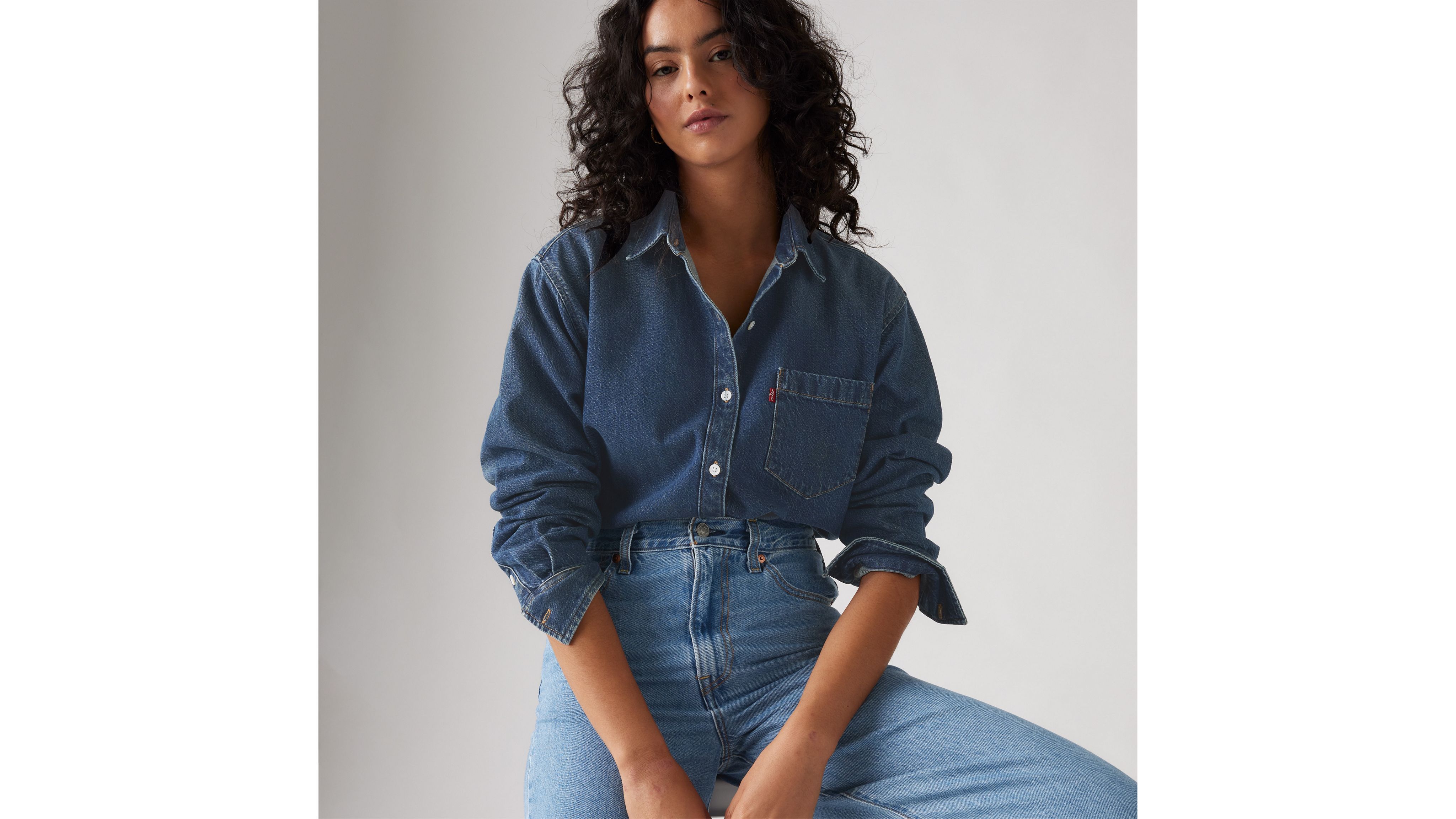 Harlie Boyfriend Shirt - Blue | Levi's® GB