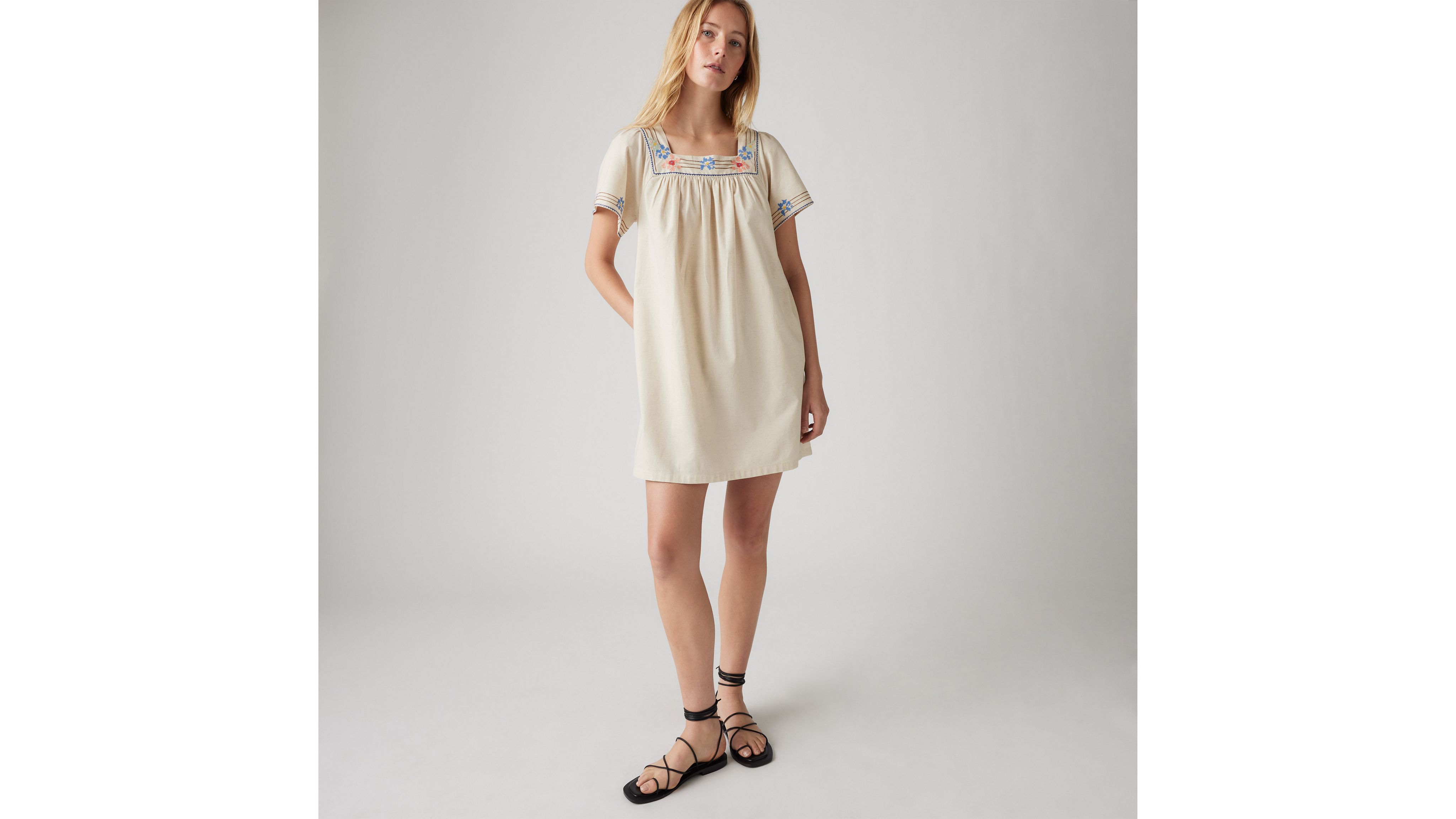Ambre Babydoll Dress - Beige | Levi's® GB