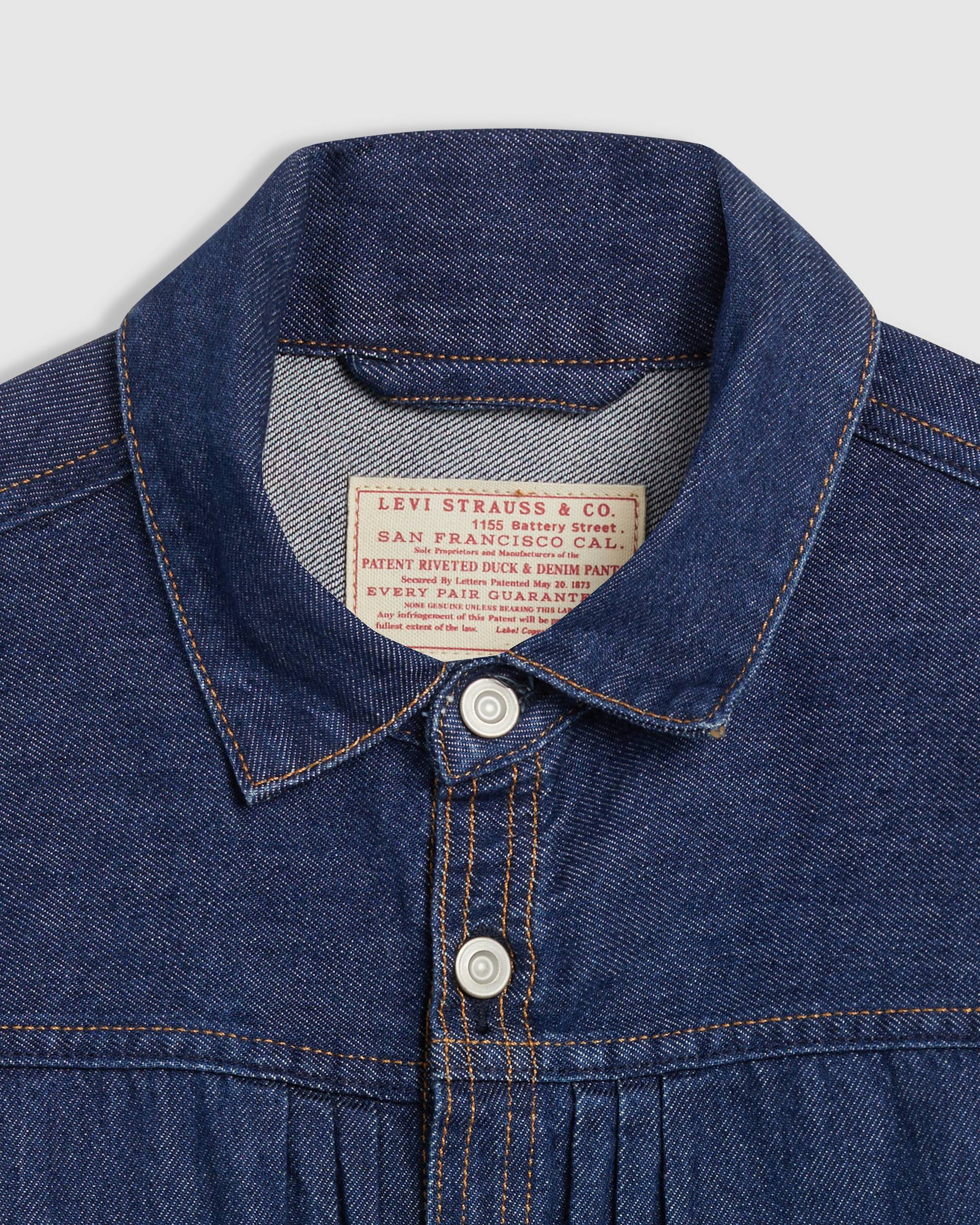 Lightweight Pleated Blouse Trucker Jacket - Medium Wash Lightweight Pleated Blouse Trucker Jacket - Medium Wash