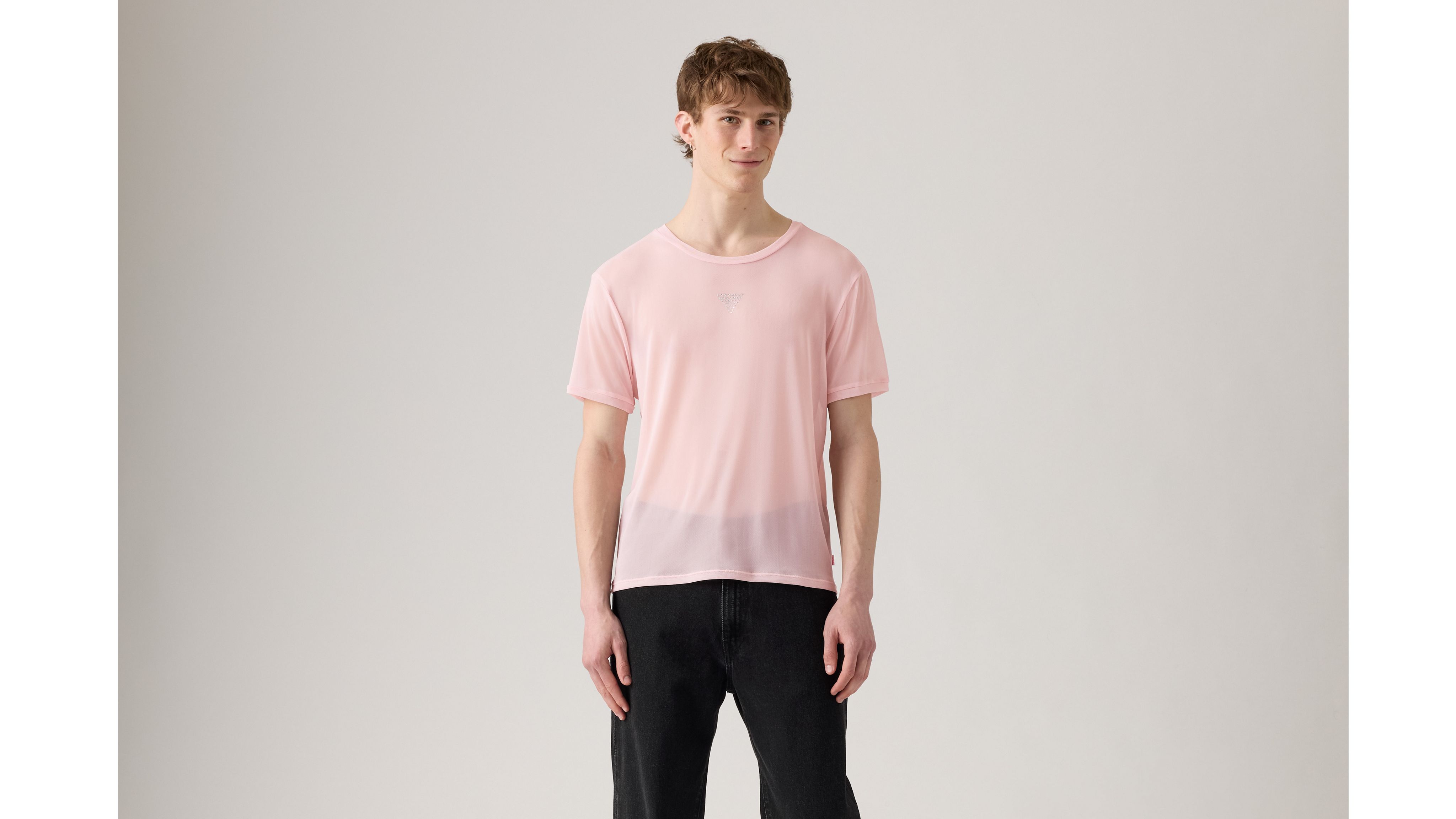 Levi's® Pride Retro Mesh Tee - Pink | Levi's® US