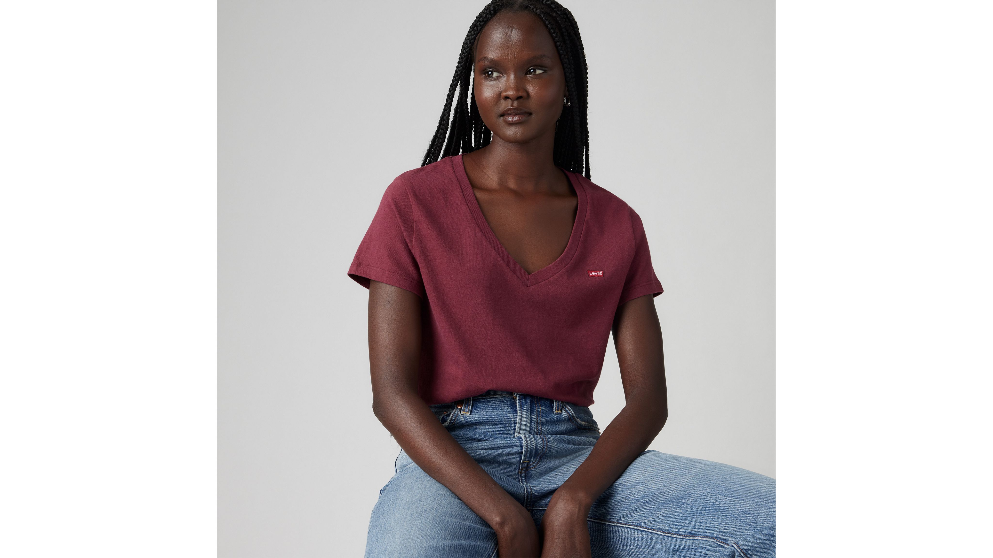 Das Perfekte T-shirt Mit V-ausschnitt - Mehrfarbig | Levi's® DE