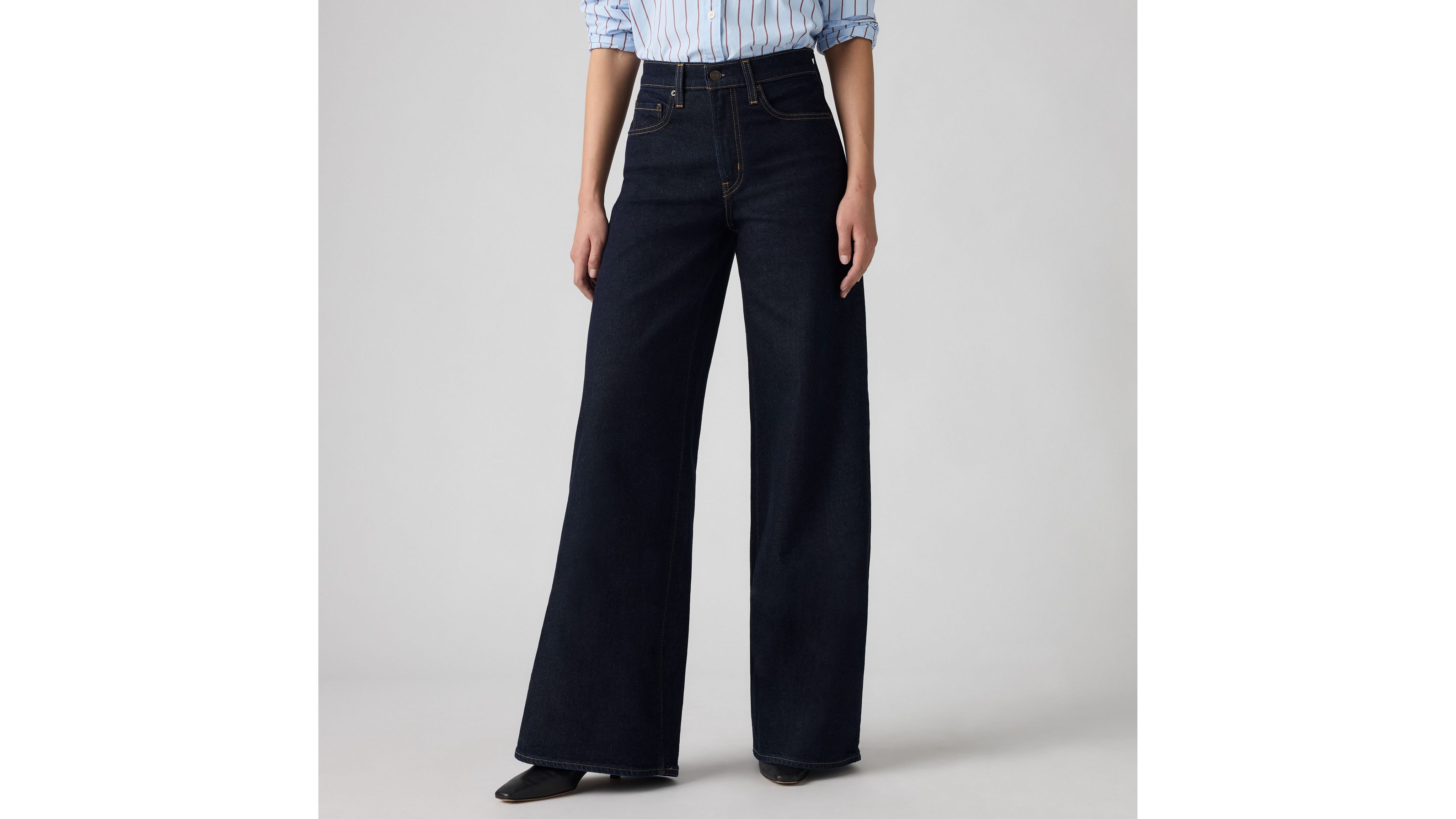 728™ High Rise Wide Leg Jeans - Blauw | Levi's® NL