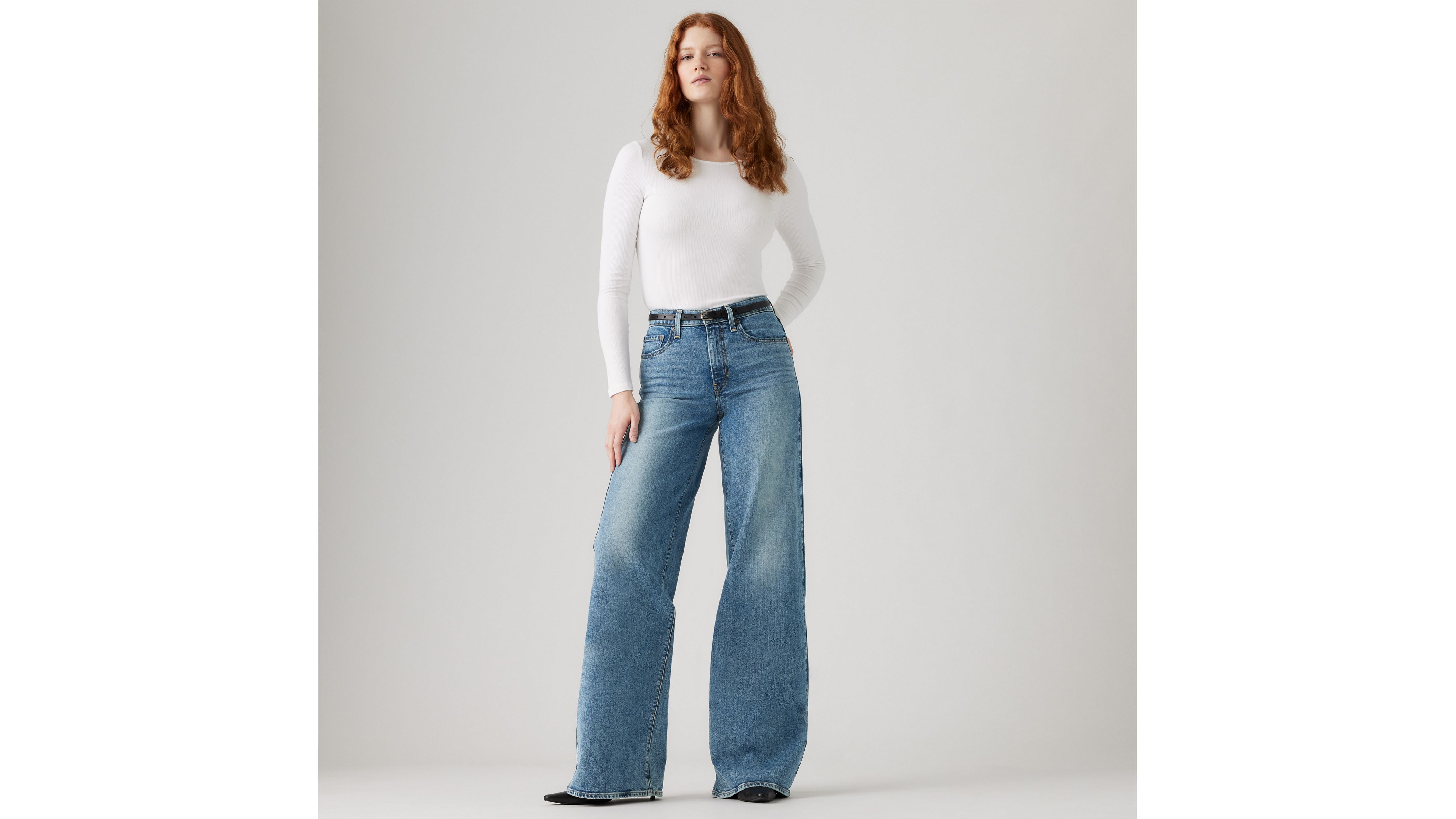 728™ High Rise Wide Leg Jeans - Blau | Levi's® CH