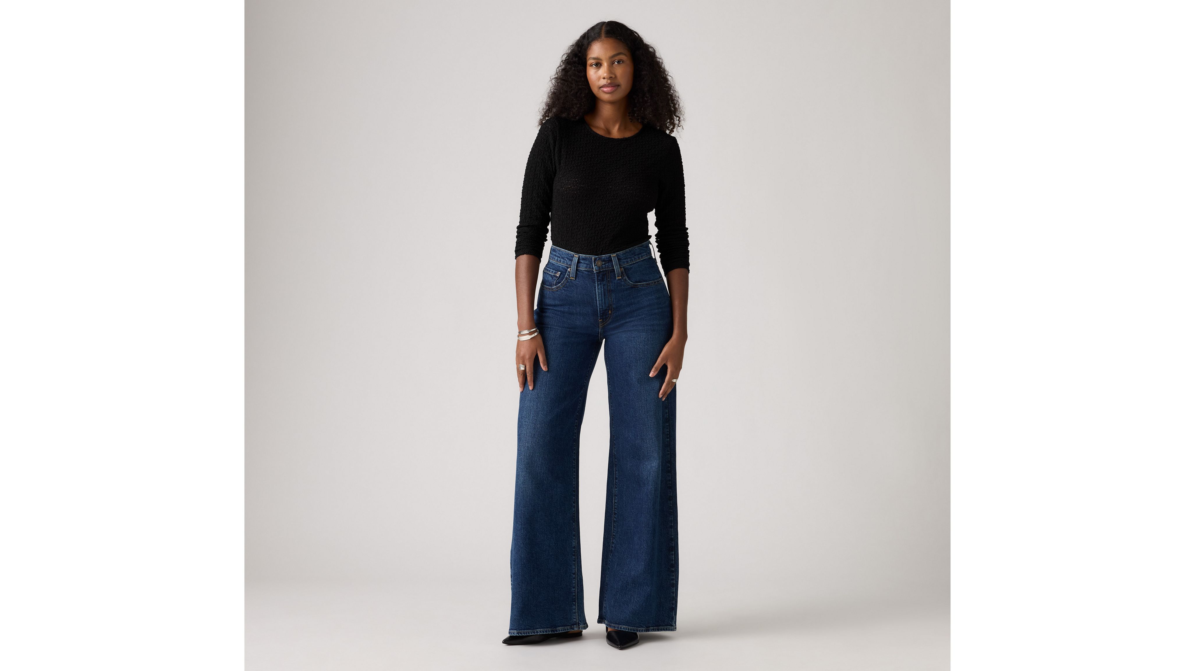 728™ High Rise Wide Leg Jeans - Blauw | Levi's® NL