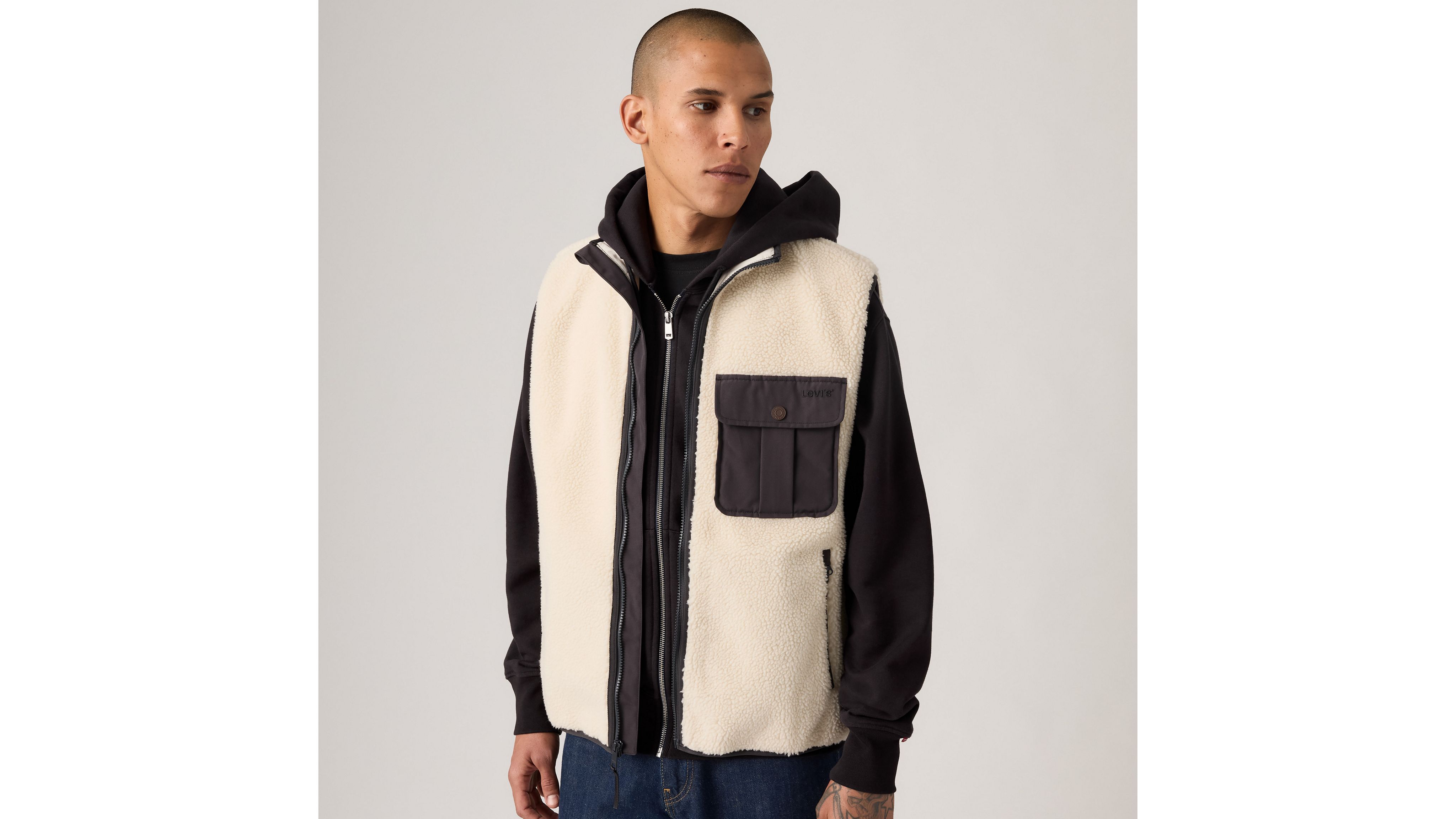 Joonie Sherpa Vest - Neutral | Levi's® FR