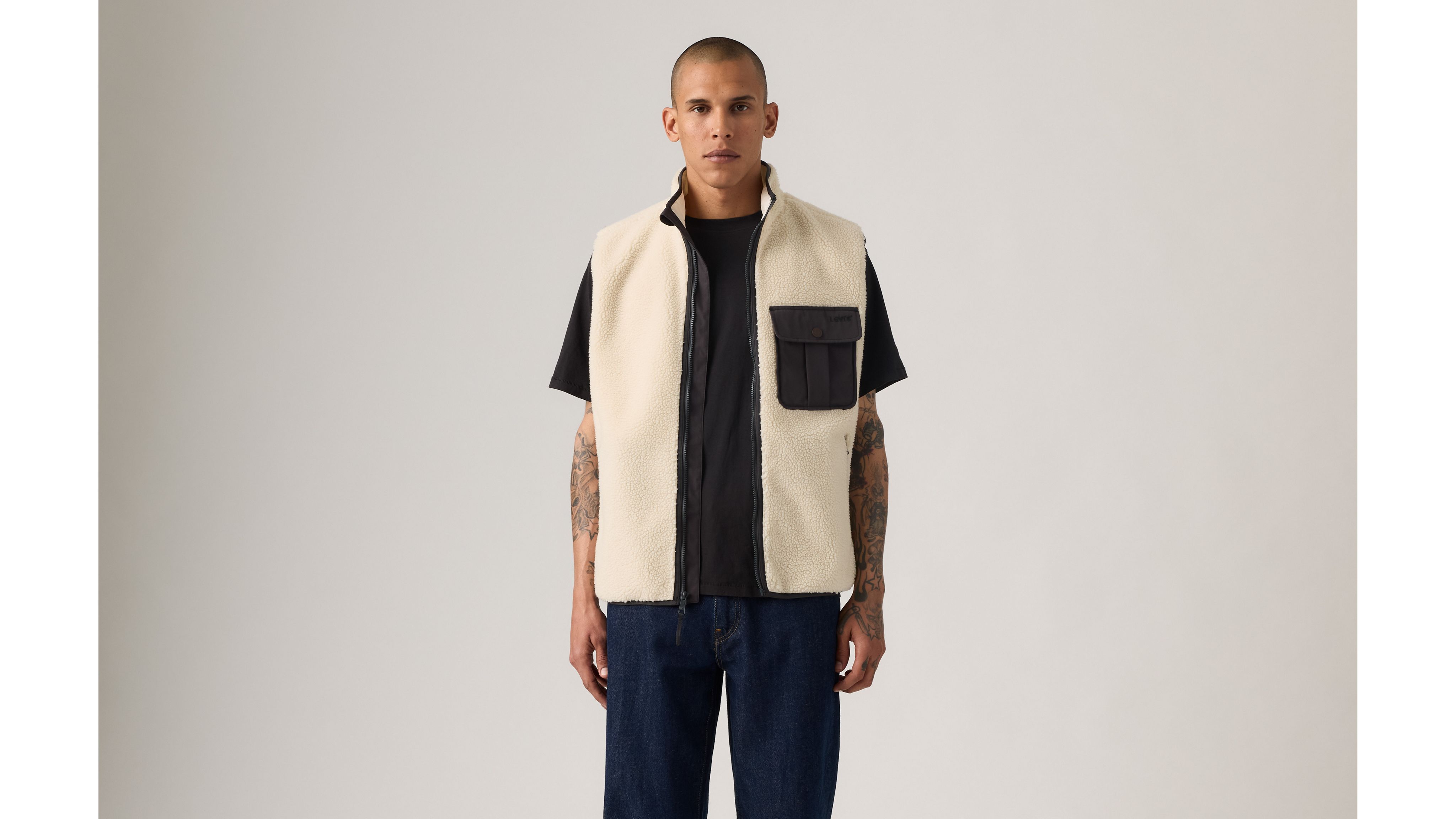 Joonie Sherpa Vest - Neutral | Levi's® PL