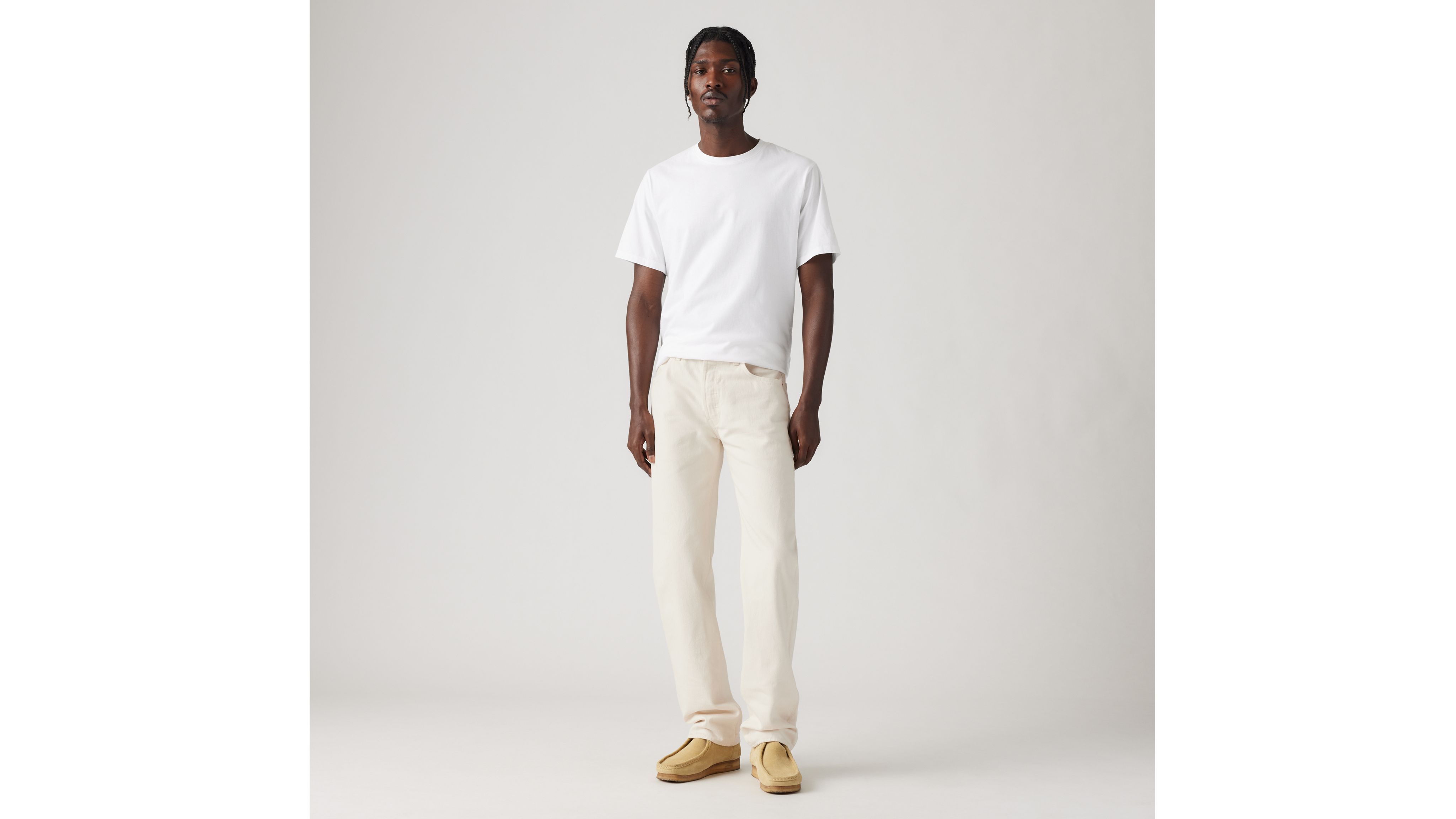 Cream levis 501 store