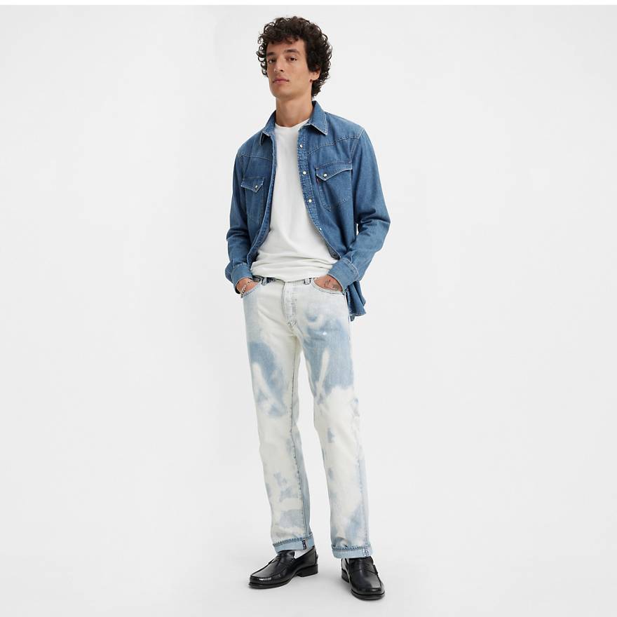 501® Original Fit Selvedge Men's Jeans - Light Wash | Levi's® US 501® Original Fit Selvedge Men's Jeans - Light Wash | Levi's® US