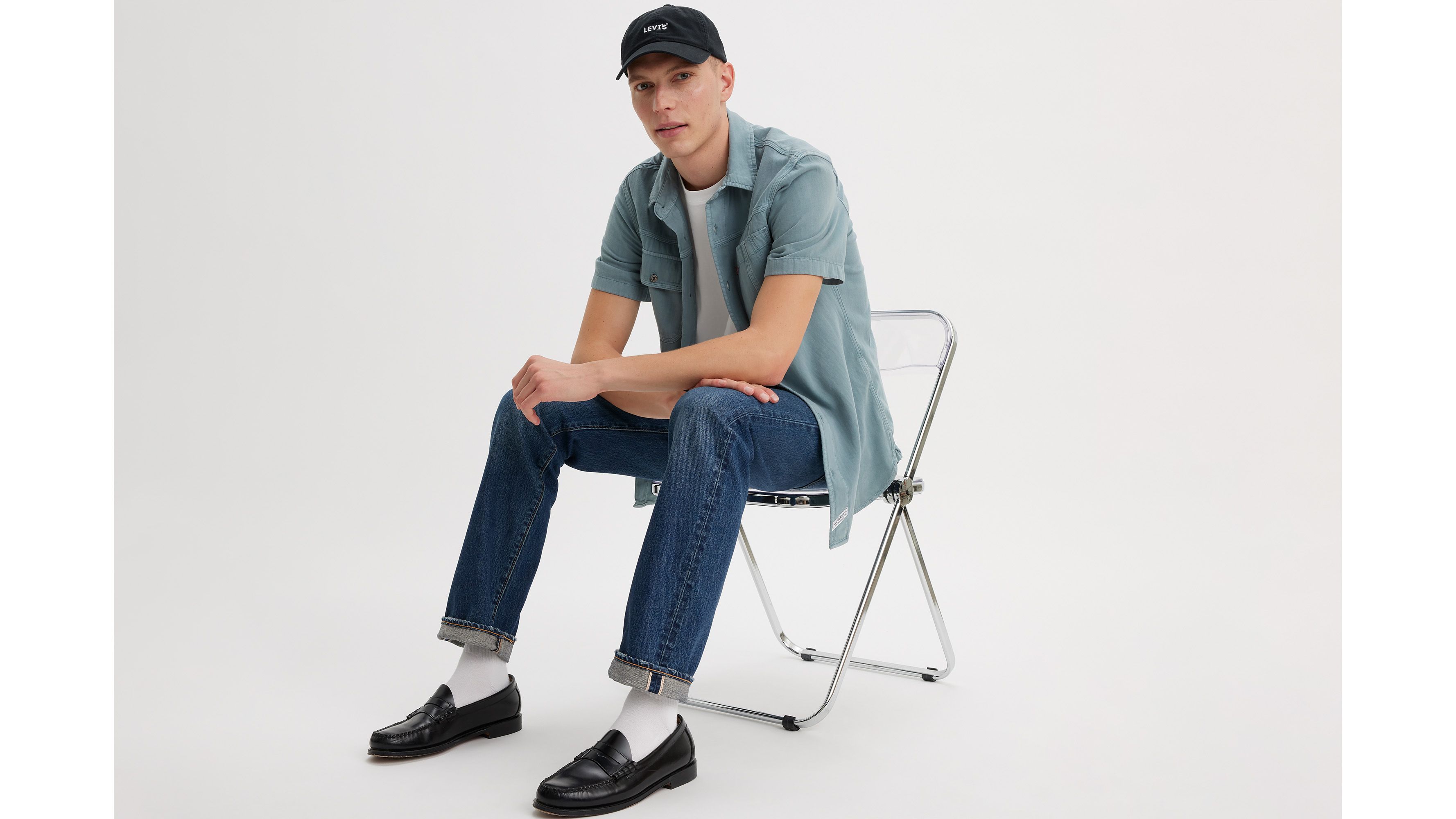 501® Original Fit Selvedge Men's Jeans - Dark Wash | Levi's® US