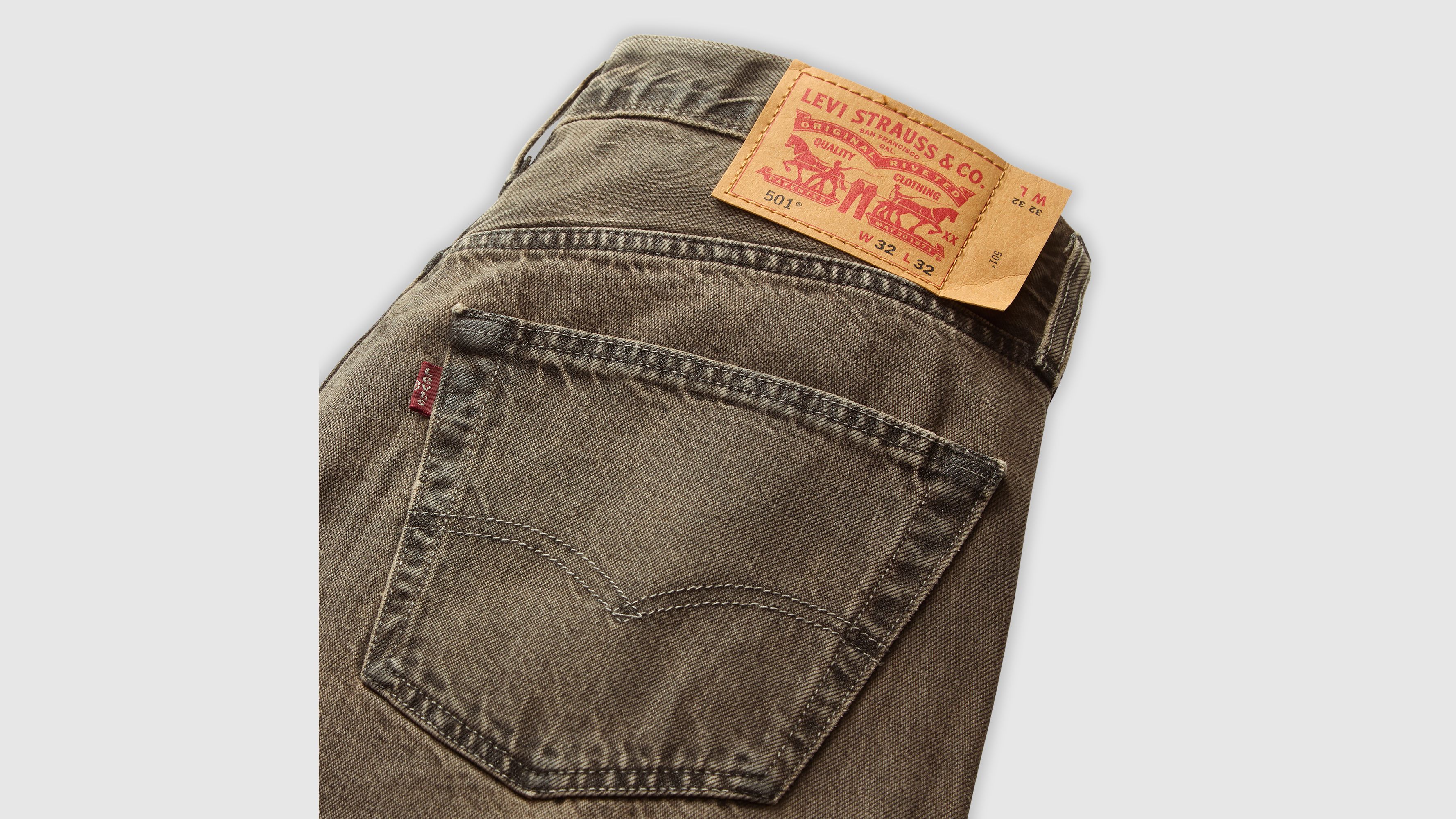 501® Original Fit Coated Men's Jeans - Brown | Levi's® CA