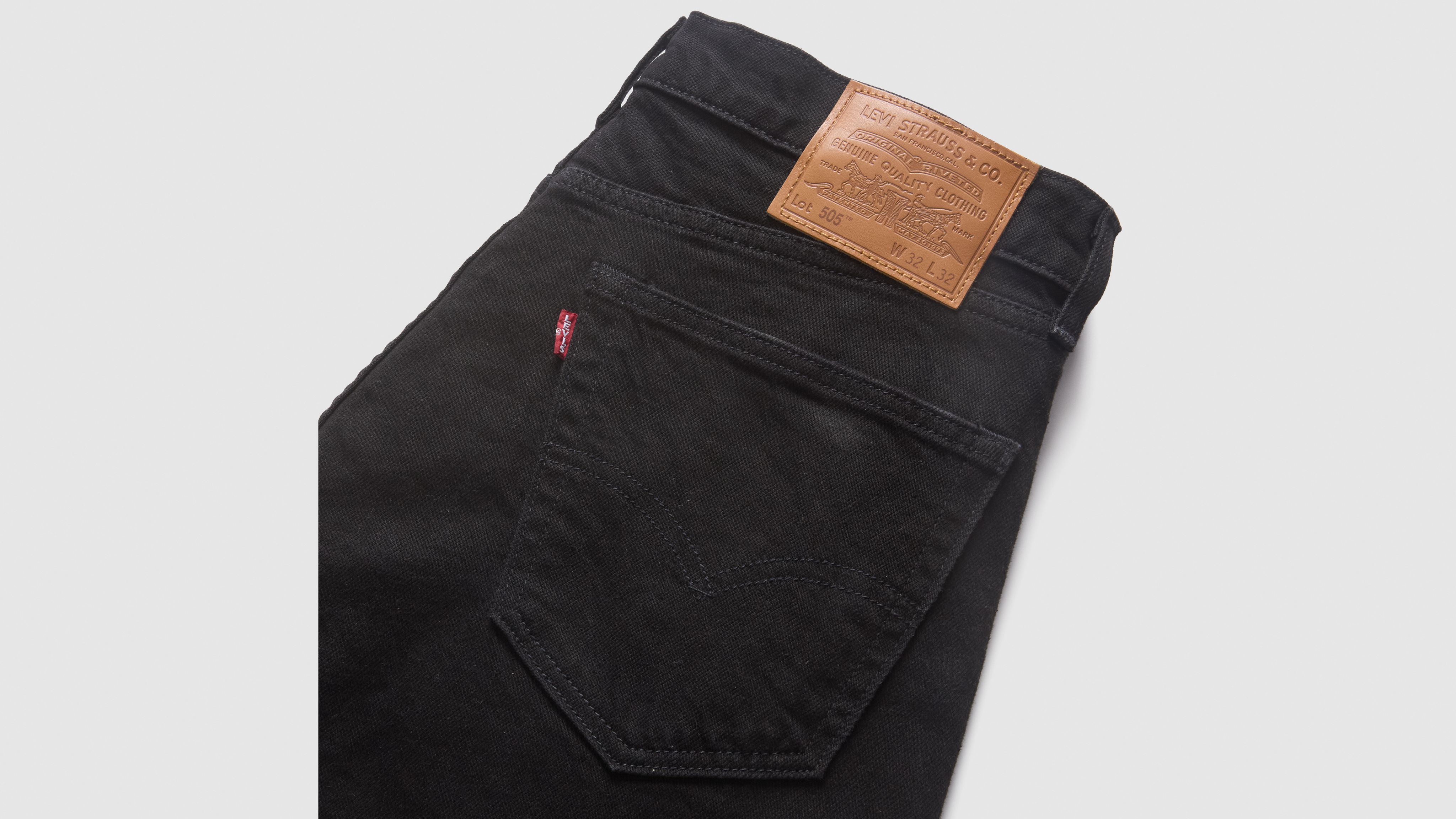 505™ Regular Fit Authentic Soft Men's Jeans - Black | Levi's® CA