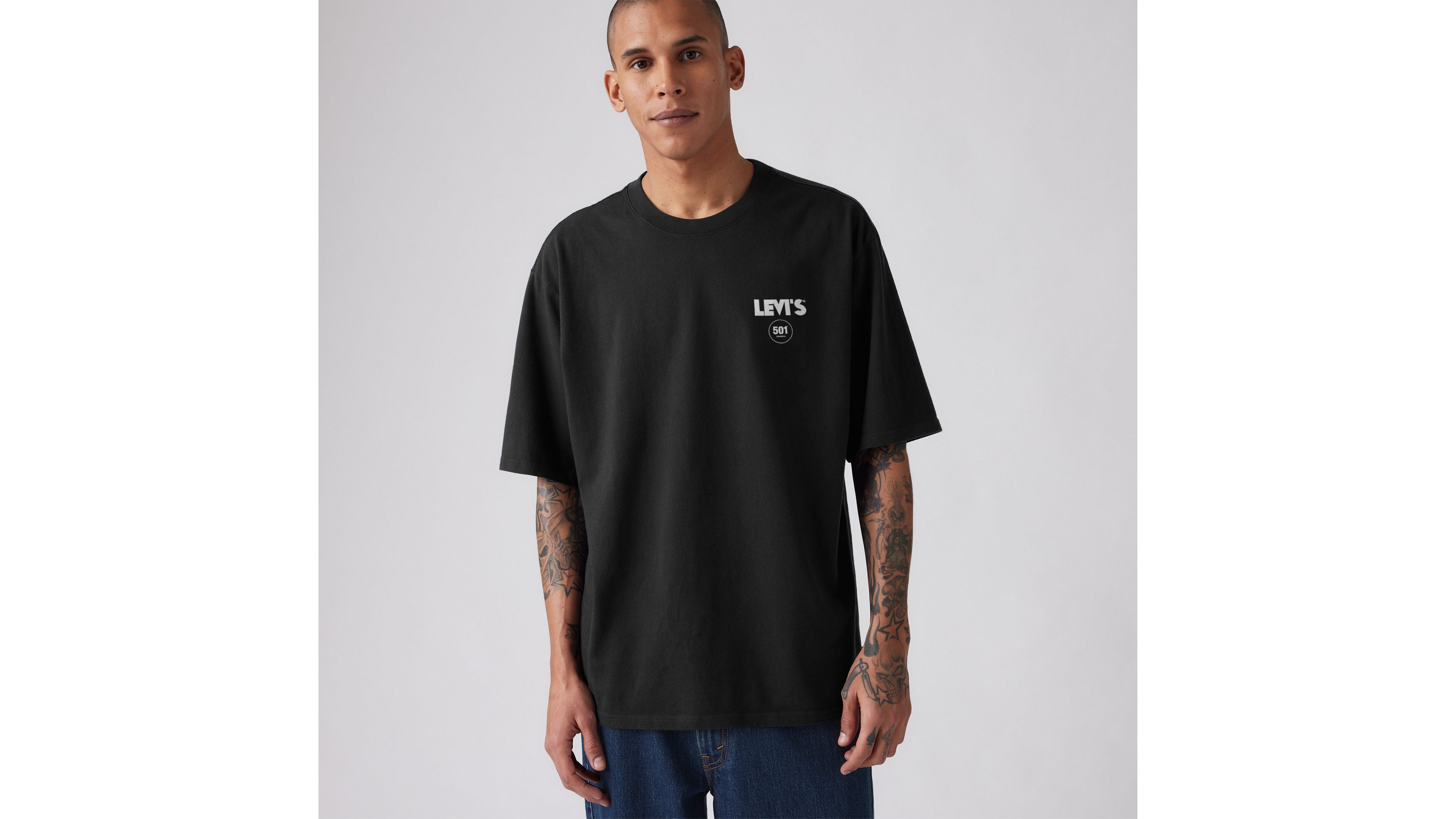 Half Sleeve Tee - Black | Levi's® IE