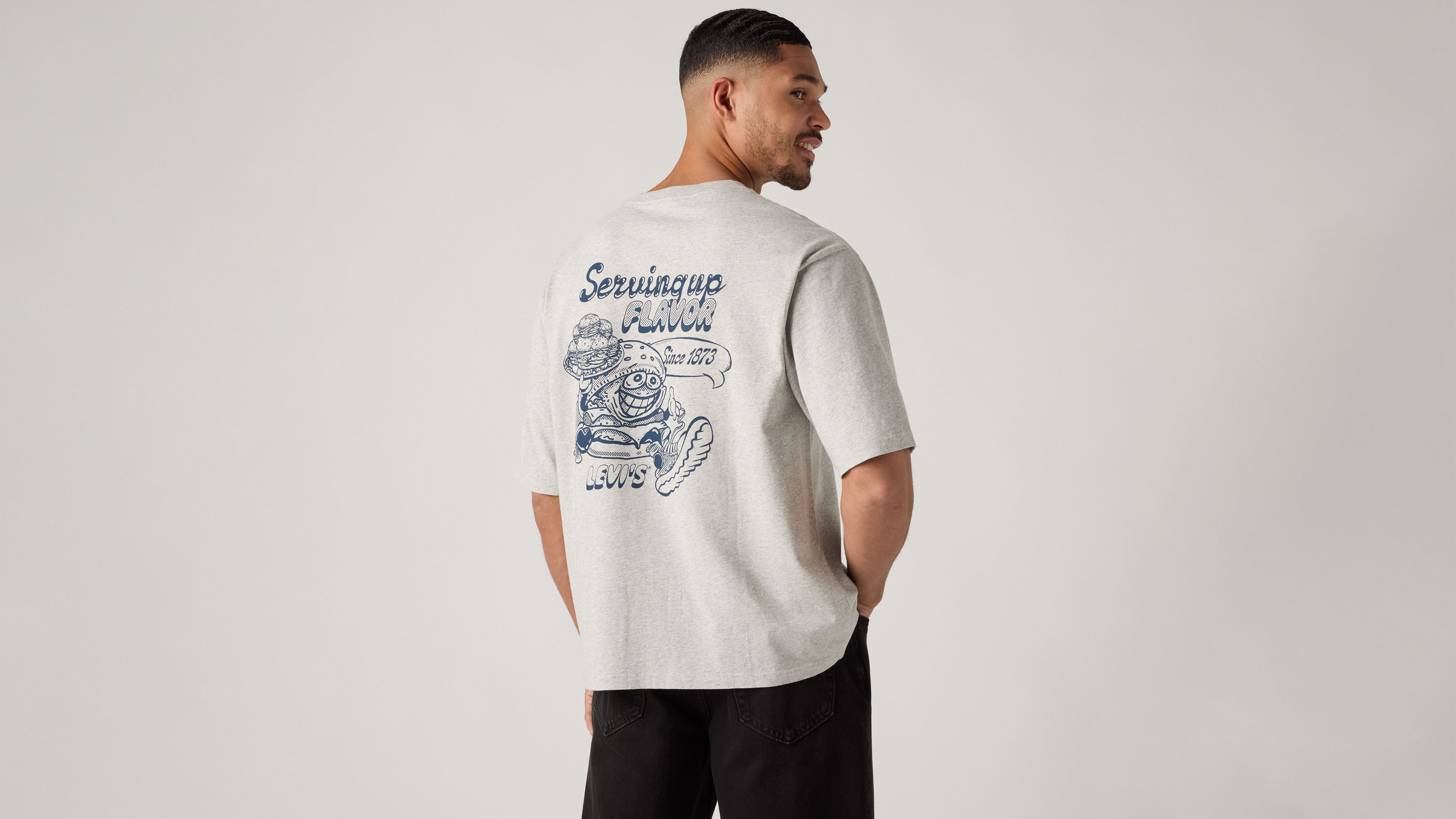 Half Sleeve Graphic Pocket Tee - Grey | Levi's® DE
