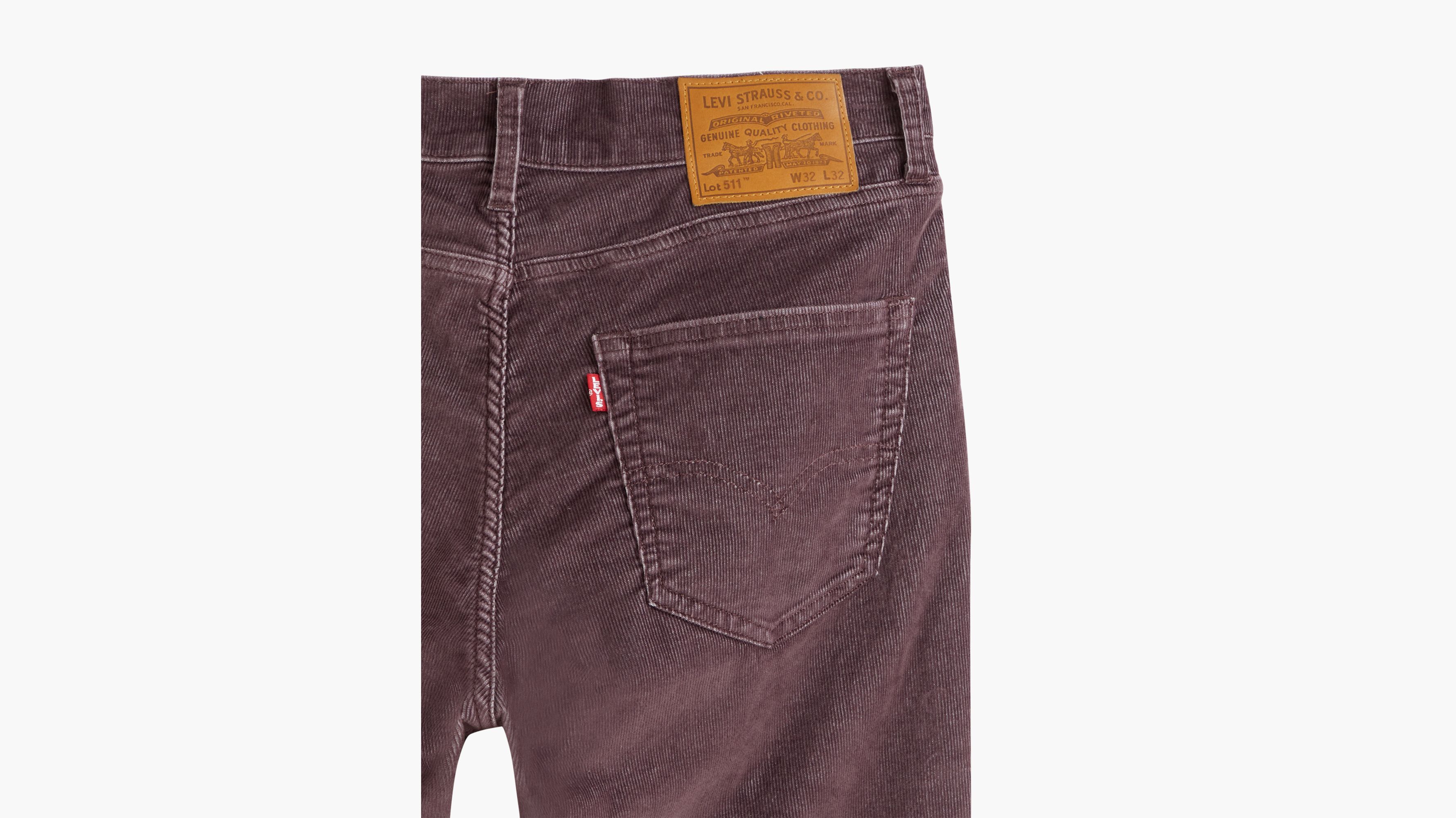 511™ Slim Fit Corduroy Men's Jeans - Red | Levi's® CA