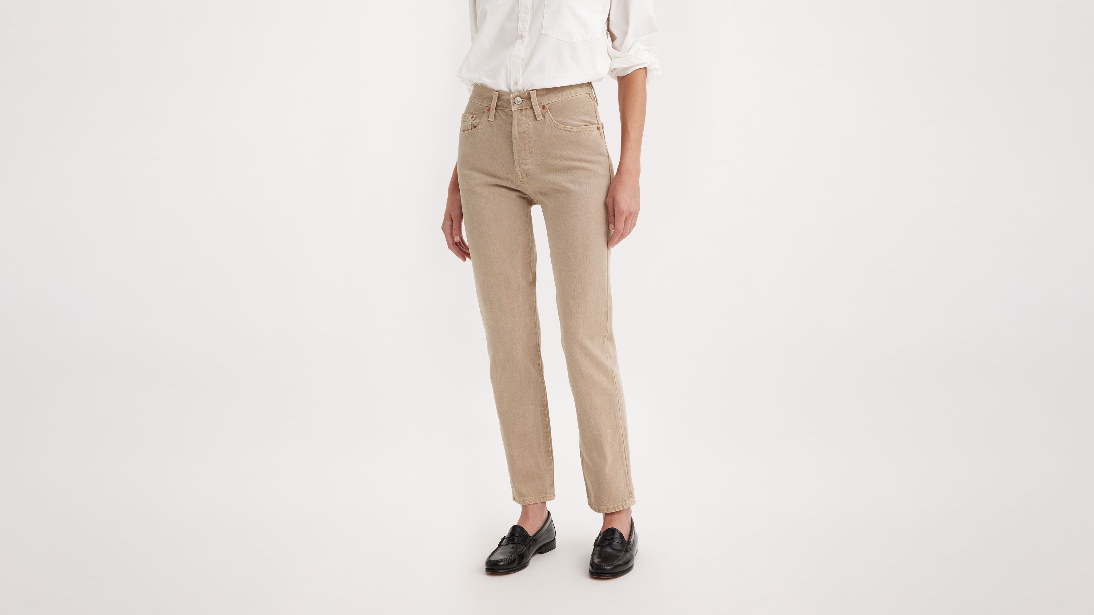 501® Original Fit Women's Jeans - Tan | Levi's® US