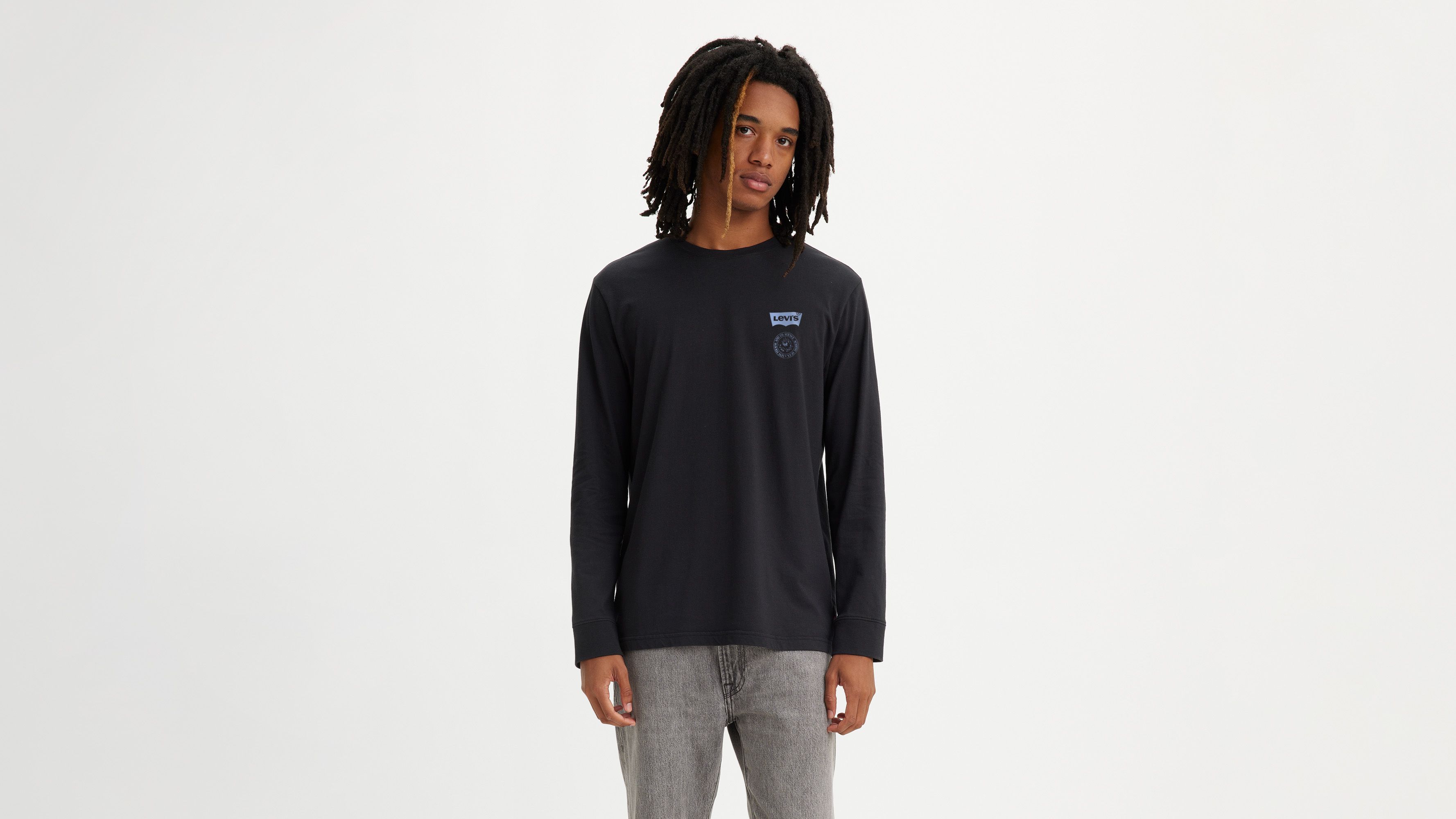 Relaxed Fit Long Sleeve Graphic T-shirt - Black | Levi's® US