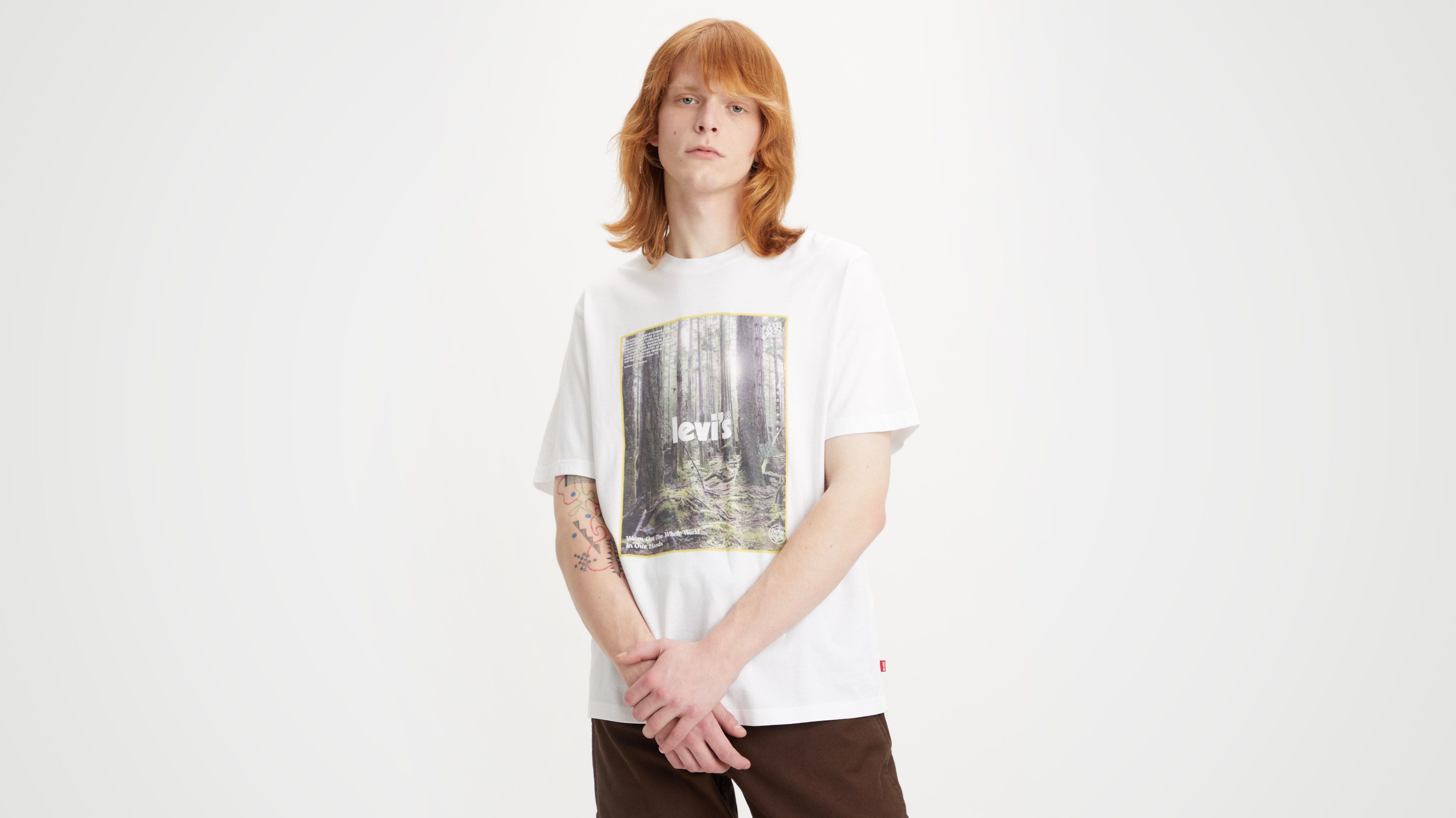 Relaxed Fit Short Sleeve Graphic Tee - White | Levi's® CZ