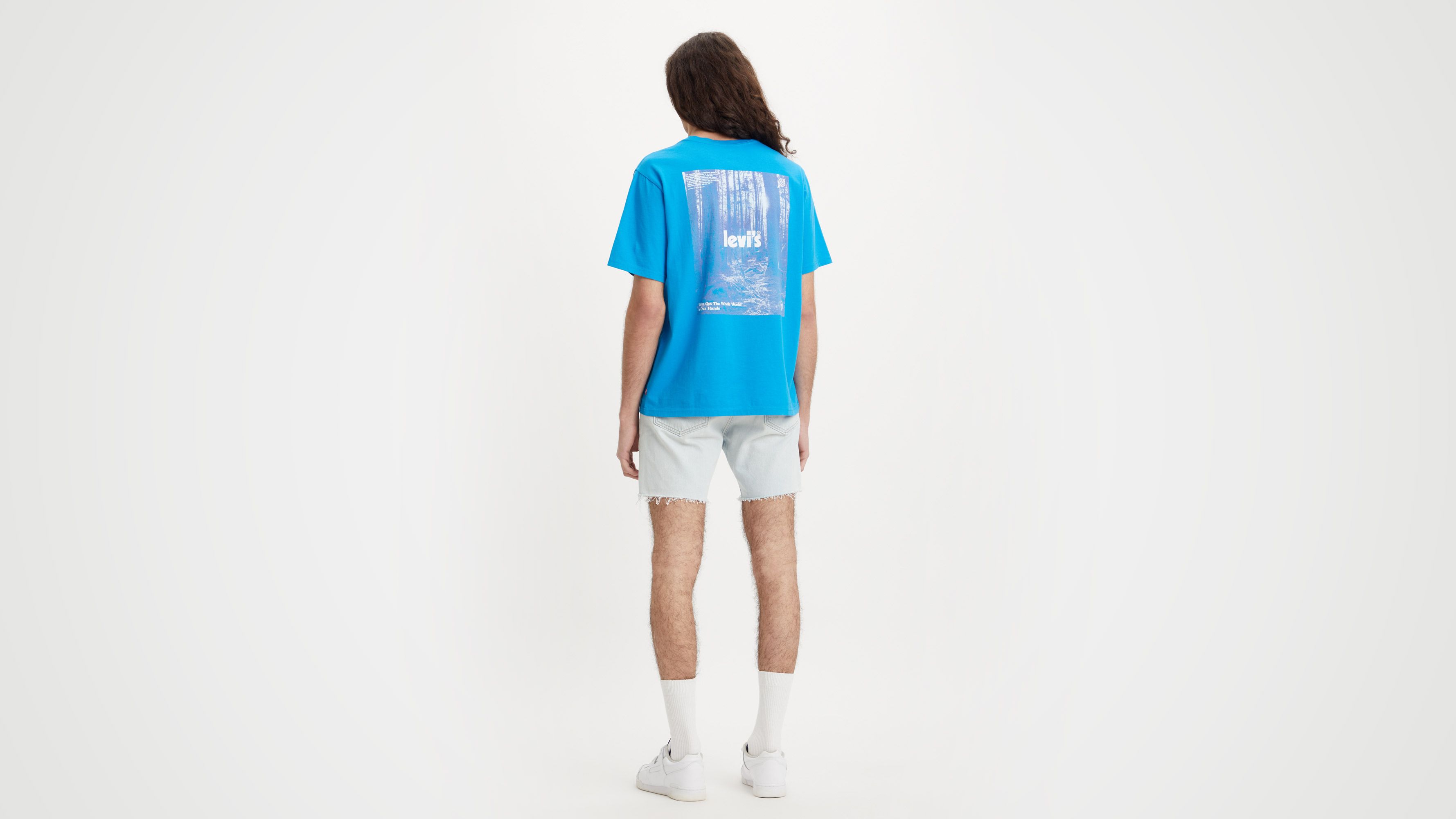 Relaxed Fit Short Sleeve Graphic Tee - Blue | Levi's® ME