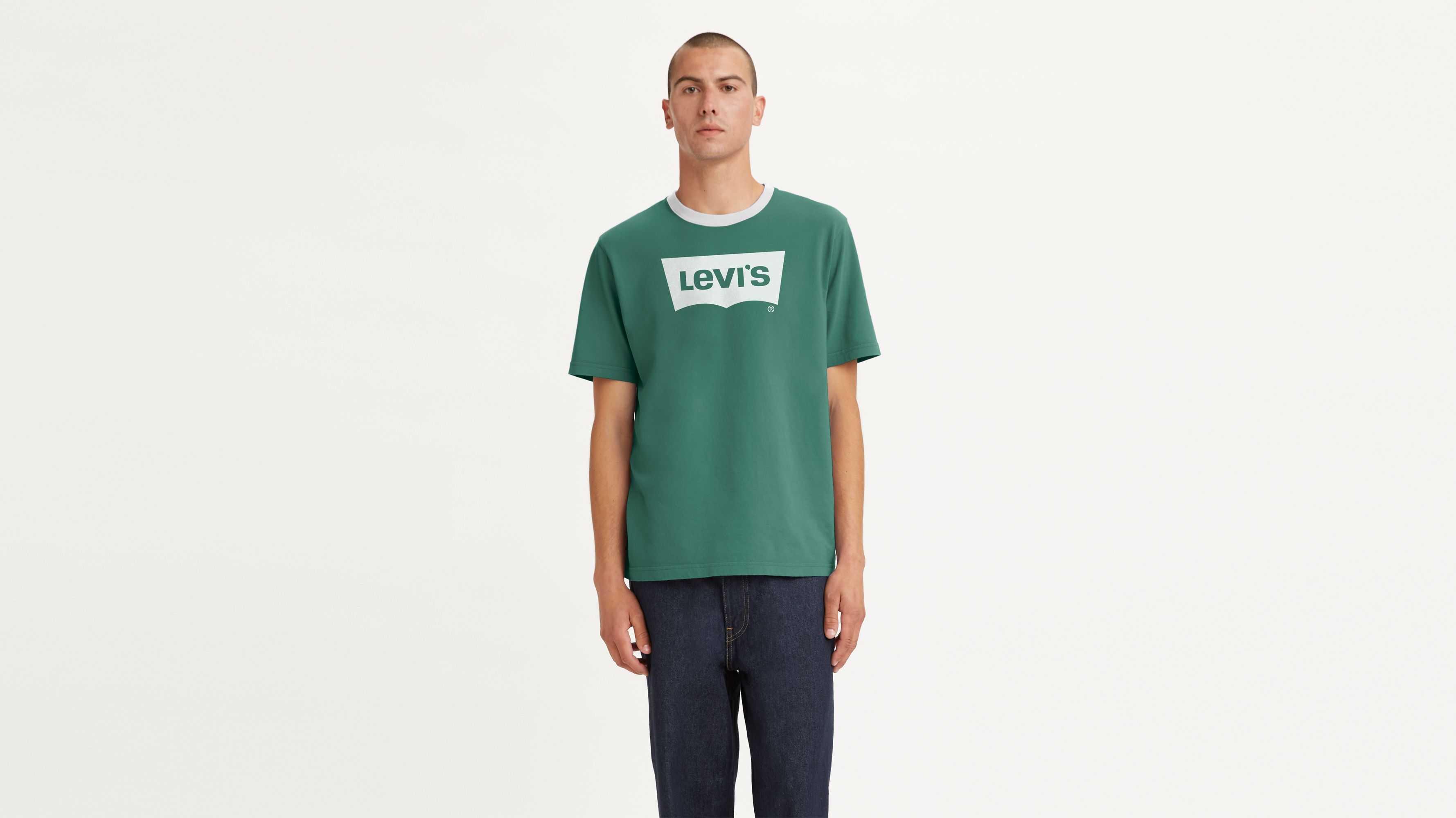 Relaxed Fit Tee - Green | Levi's® GI