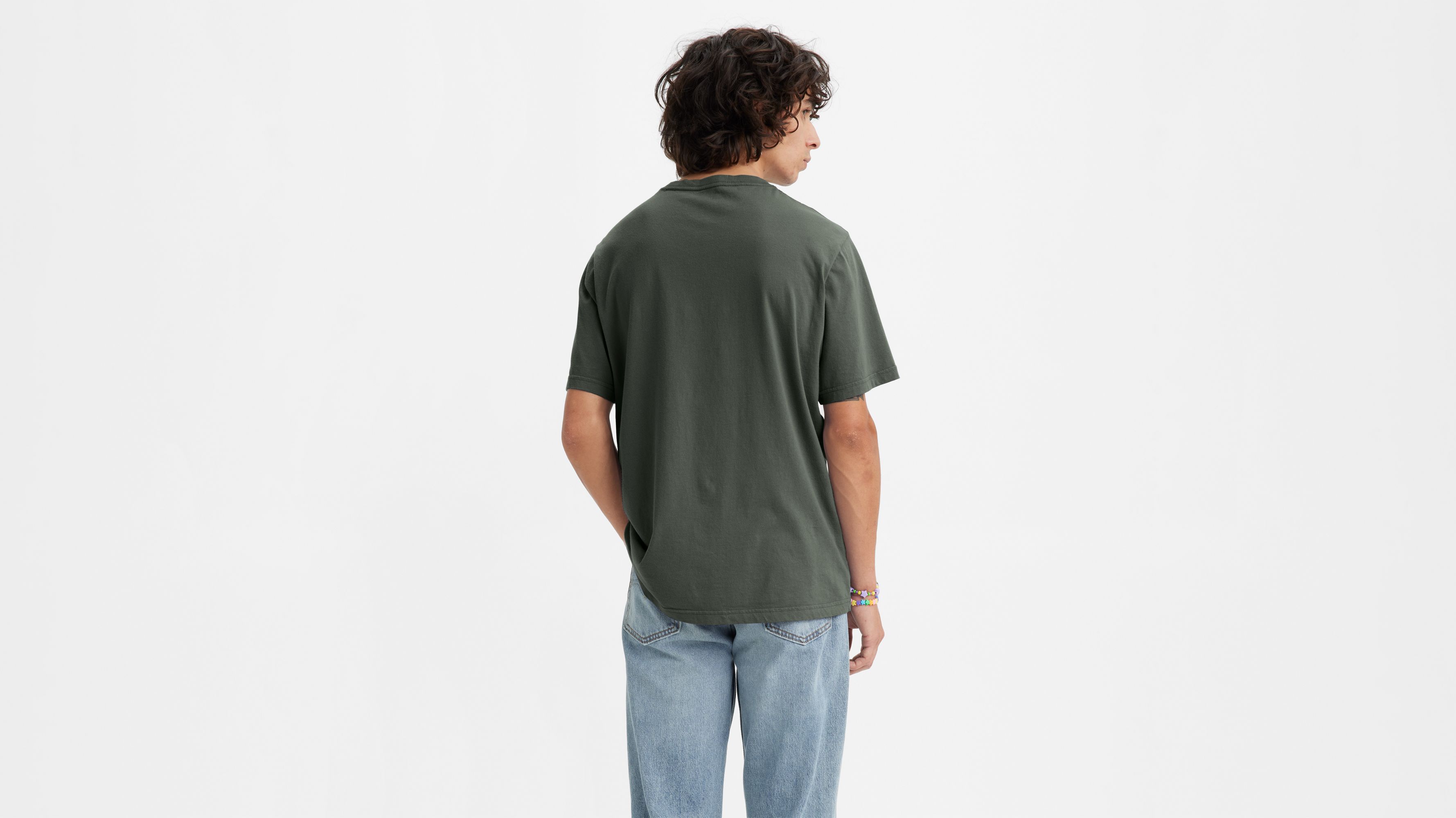 Relaxed Fit Short Sleeve Graphic Tee - Green | Levi's® AL