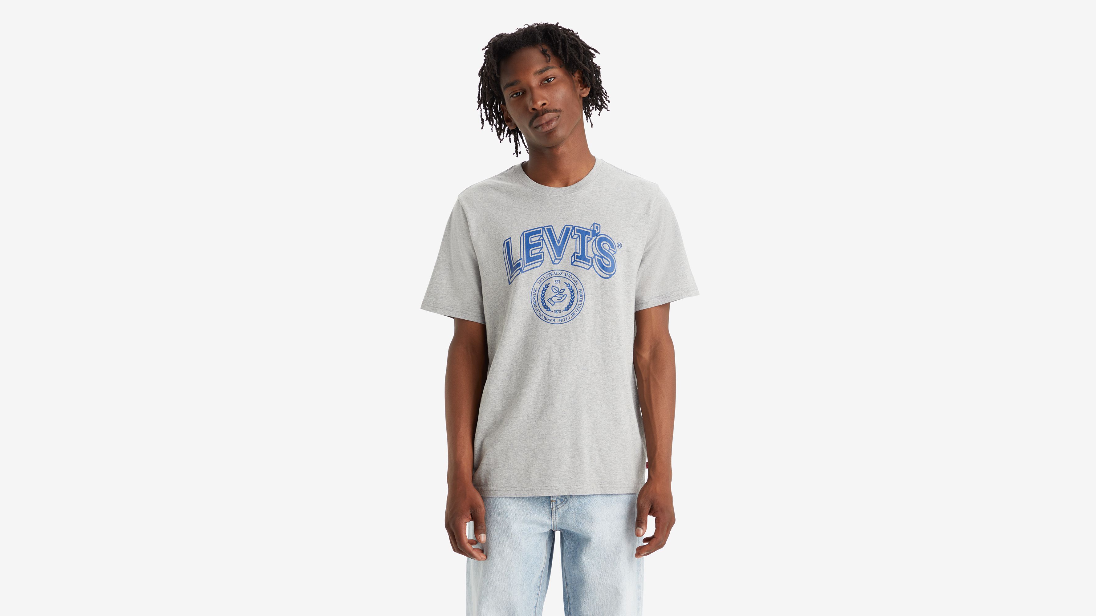 Relaxed Fit Short Sleeve Graphic T-shirt - Grey | Levi's® US