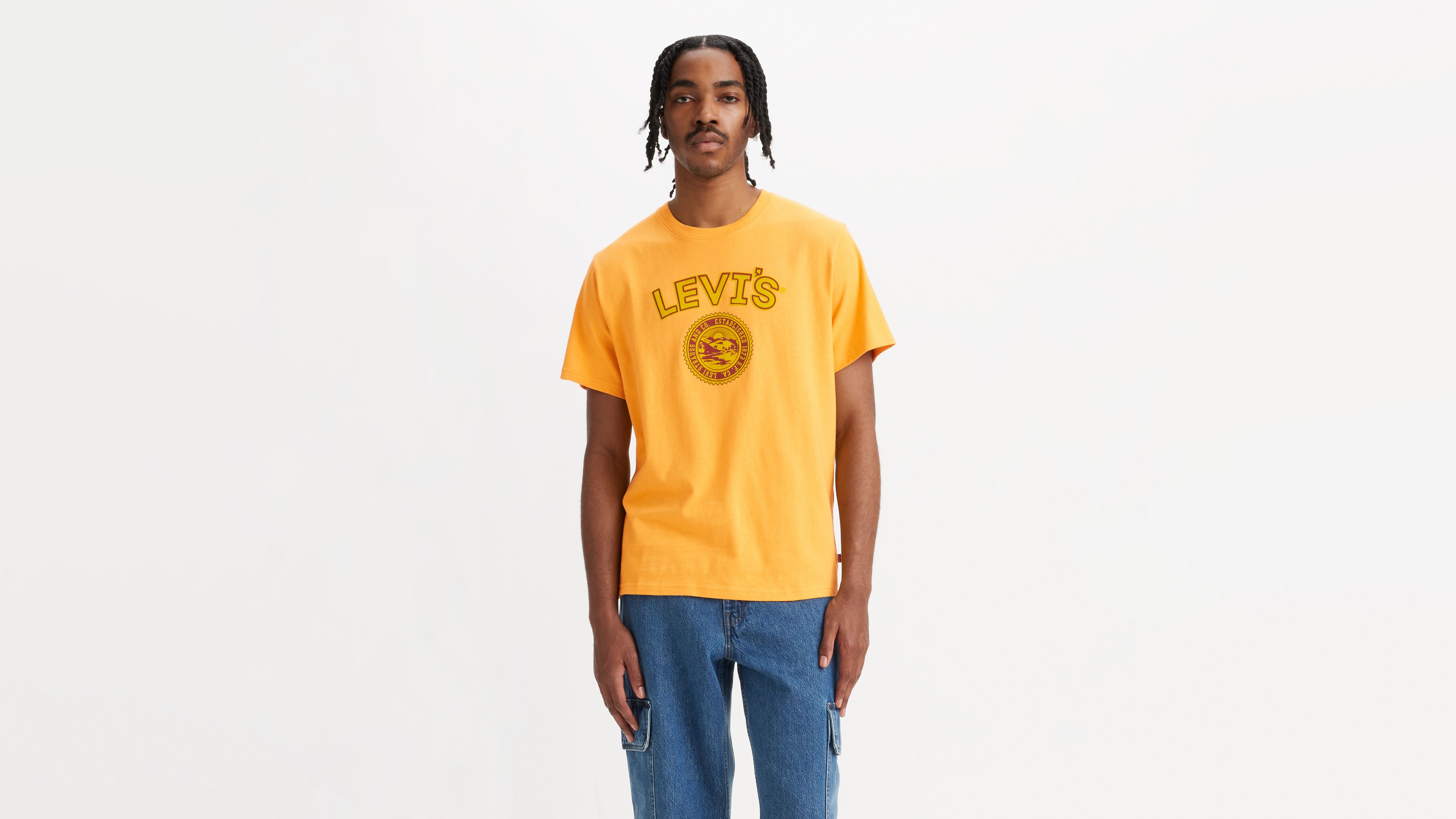 Relaxed Fit Tee - Orange | Levi's® SE