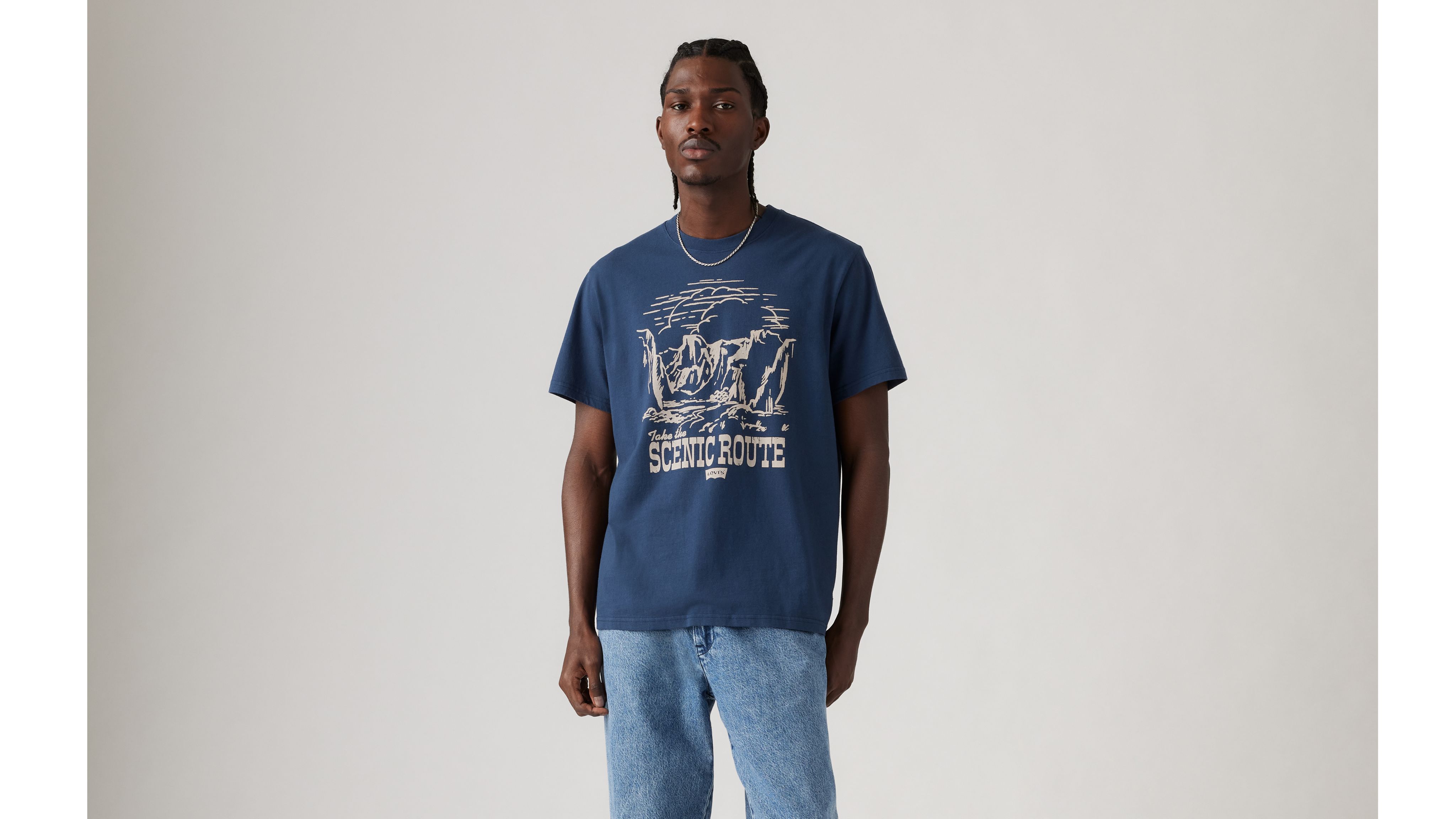 Relaxed Fit Short Sleeve Graphic T-shirt - Blue | Levi's® US