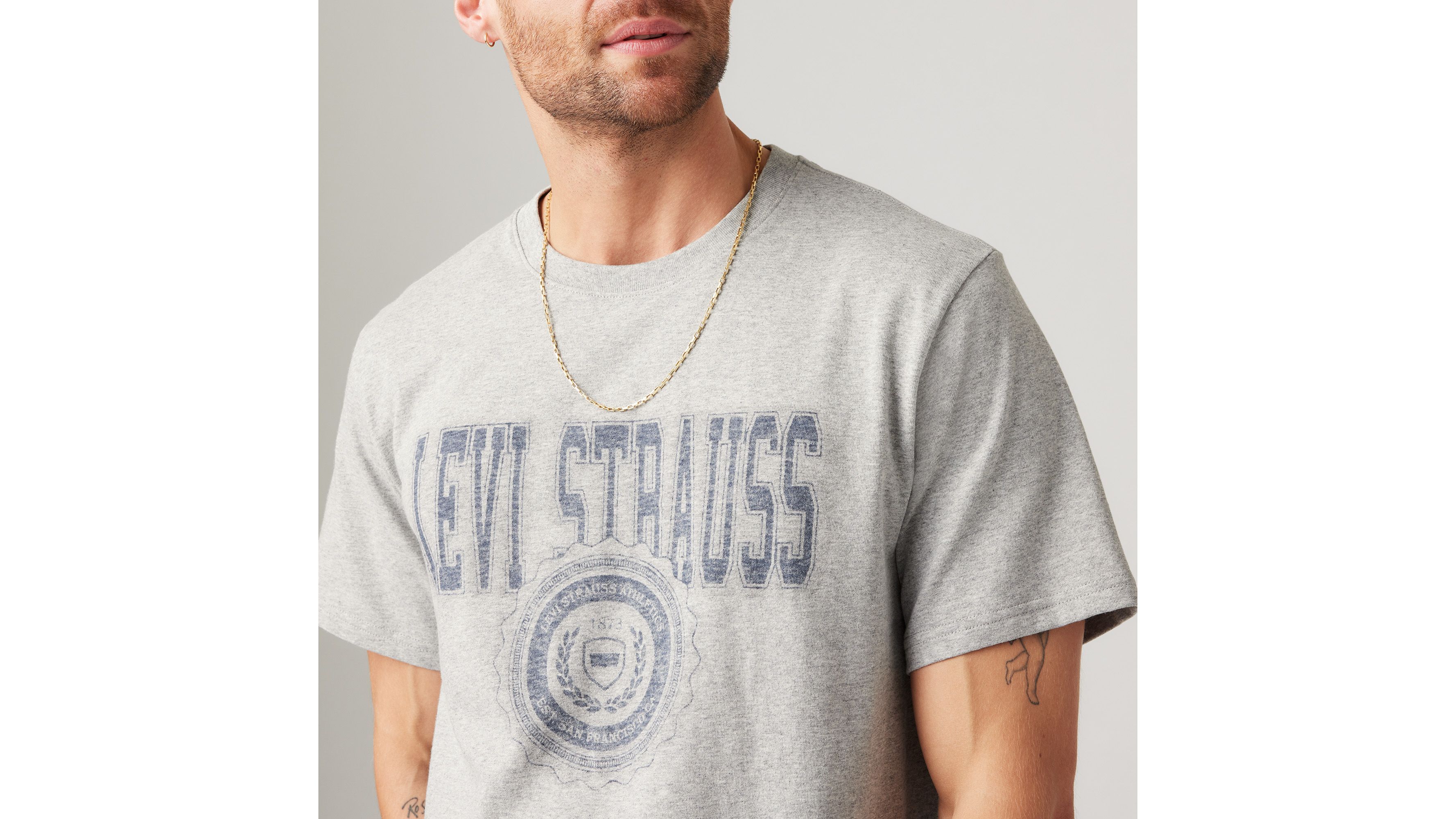 Relaxed Fit Short Sleeve Graphic T-shirt - Grey | Levi's® US