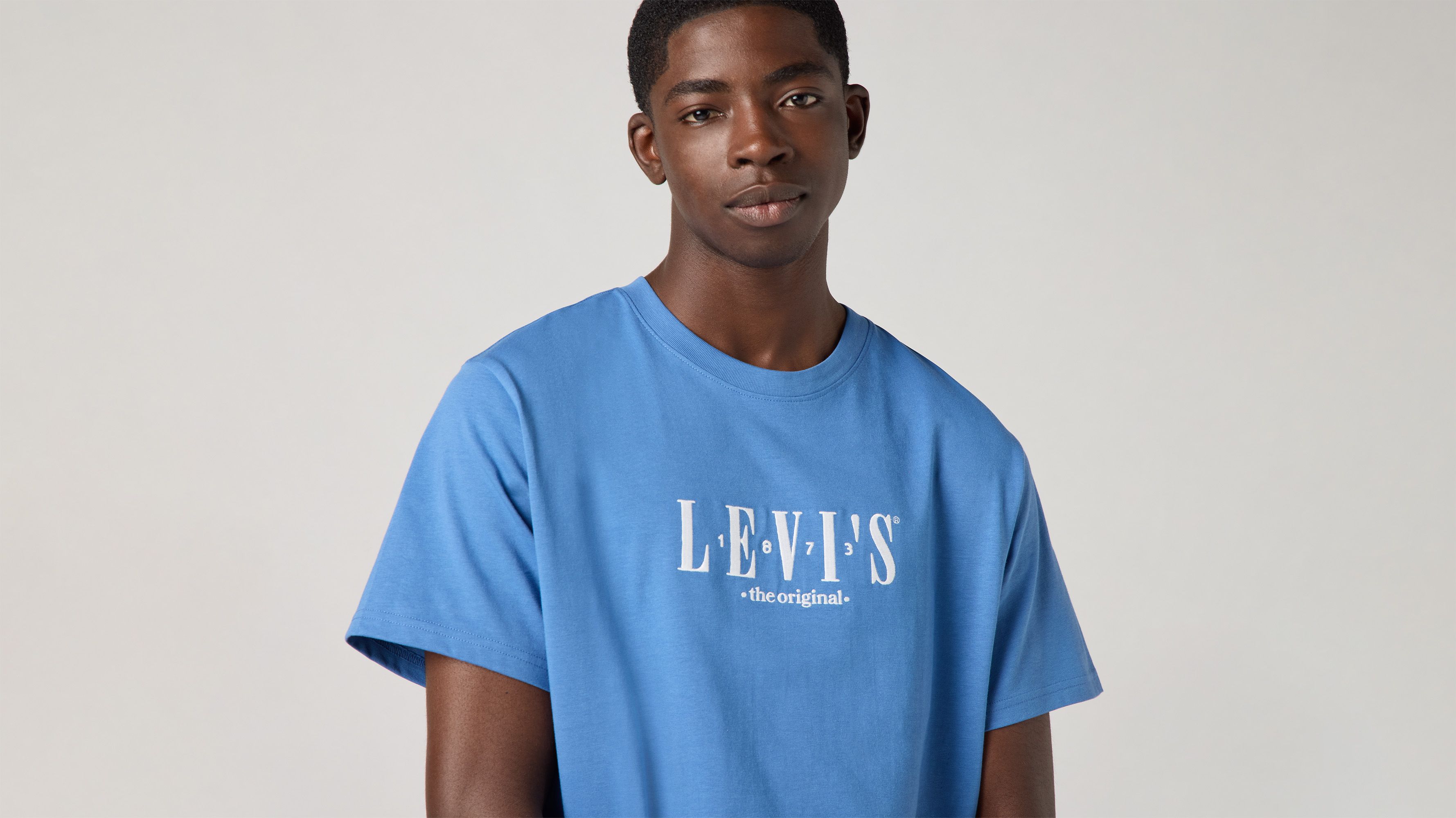 Relaxed Fit Short Sleeve Graphic Tee - Blue | Levi's® GB