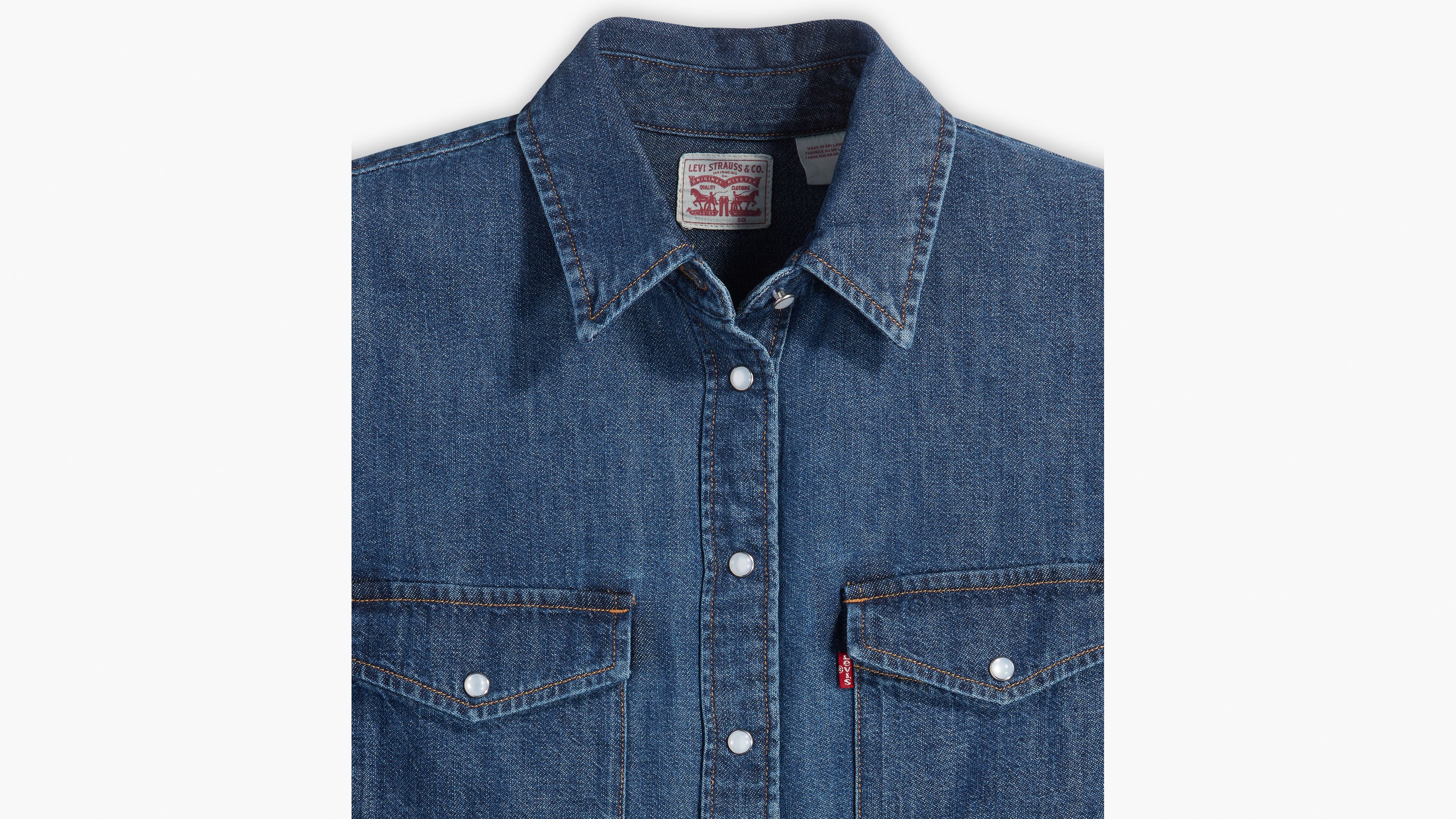 Iconic Lightweight Western Shirt - Blue | Levi's® LI