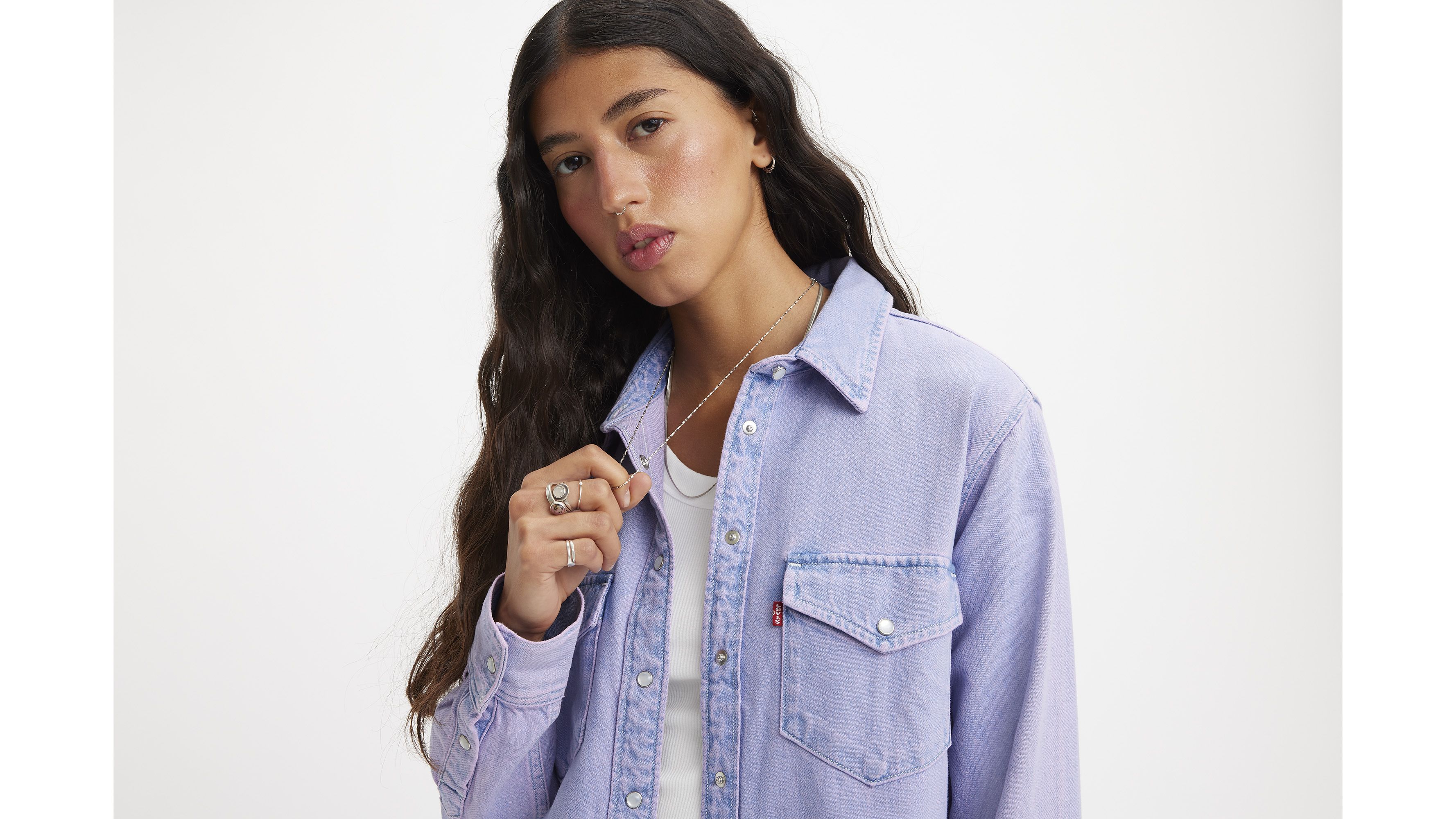 Iconic Western Denim Shirt - Purple | Levi's® US Iconic Western Denim Shirt - Purple | Levi's® US