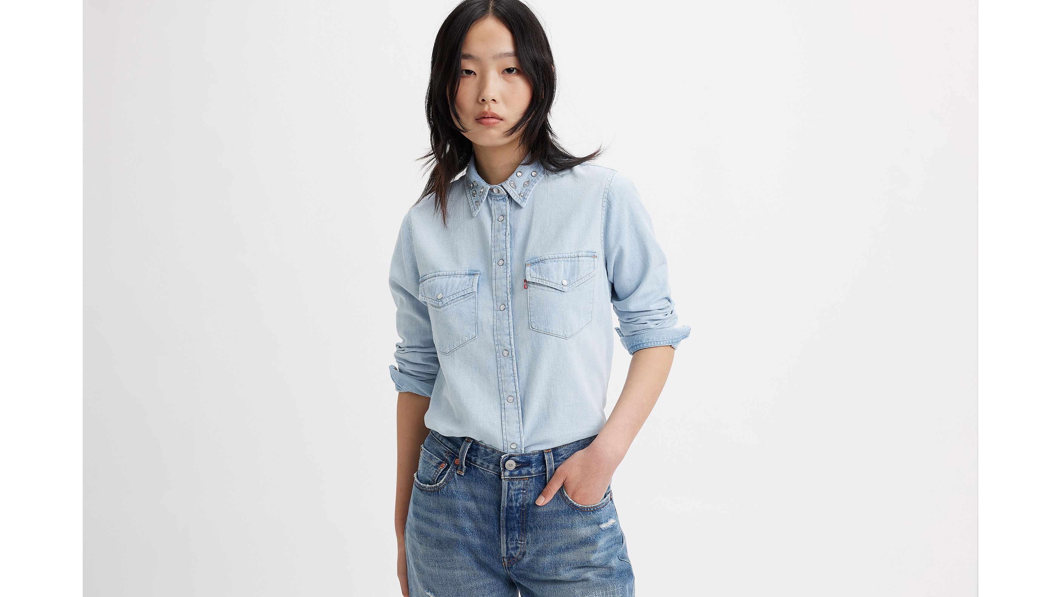 Essential Western Shirt - Blue | Levi's® ES