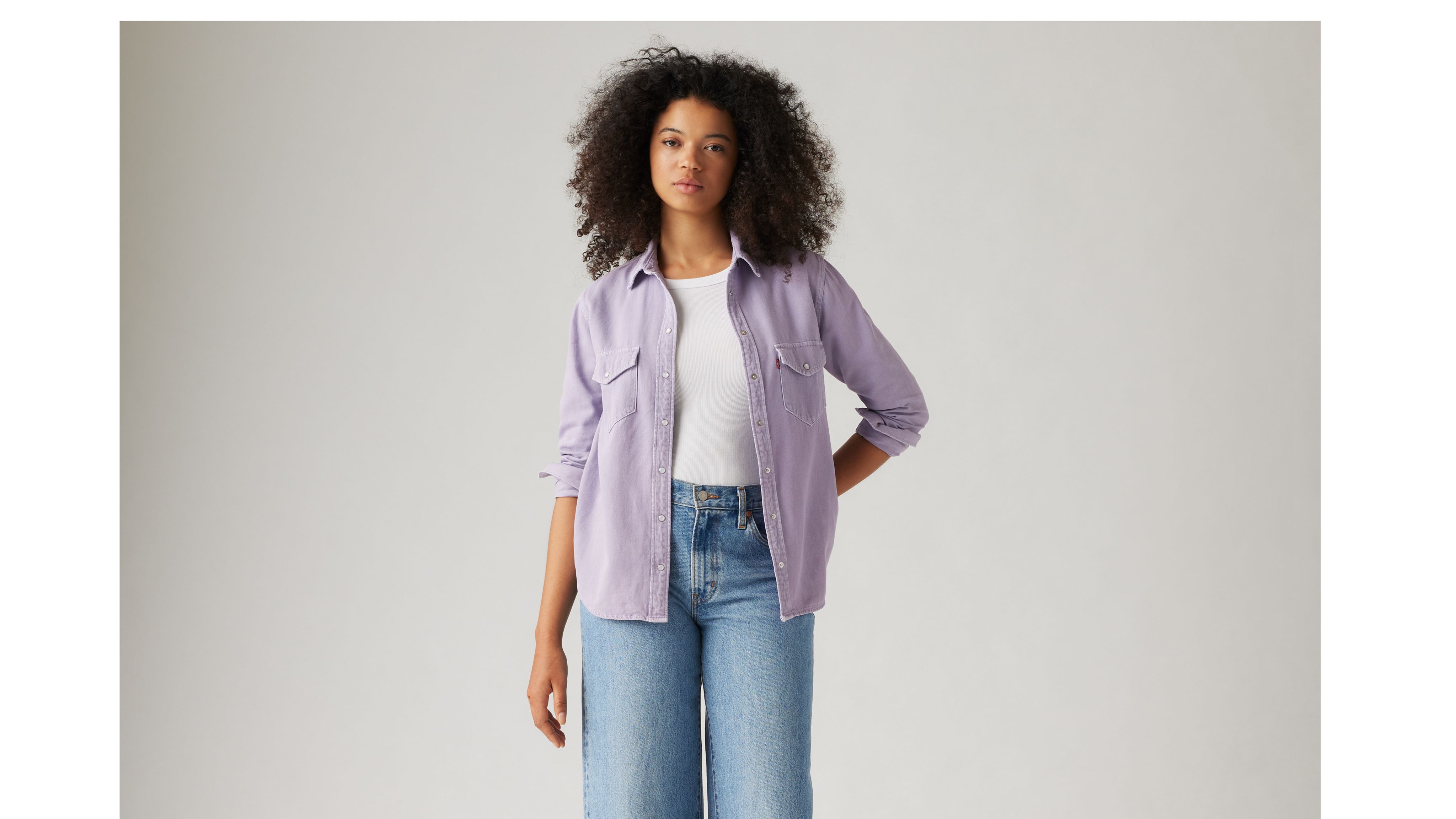Iconic Western Denim Shirt - Purple | Levi's® US