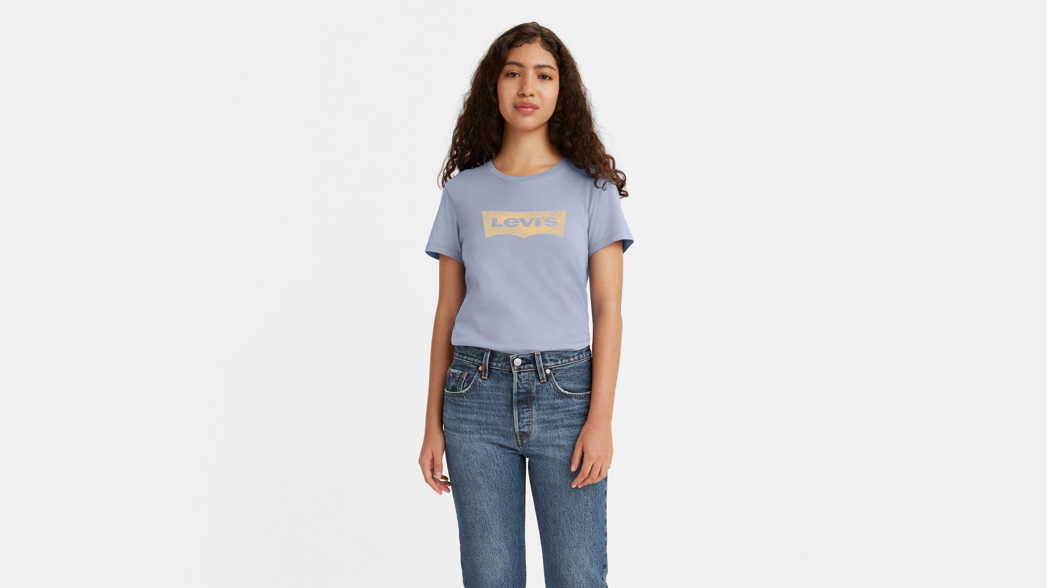 Levi's® Logo Perfect T-shirt - Blue | Levi's® US