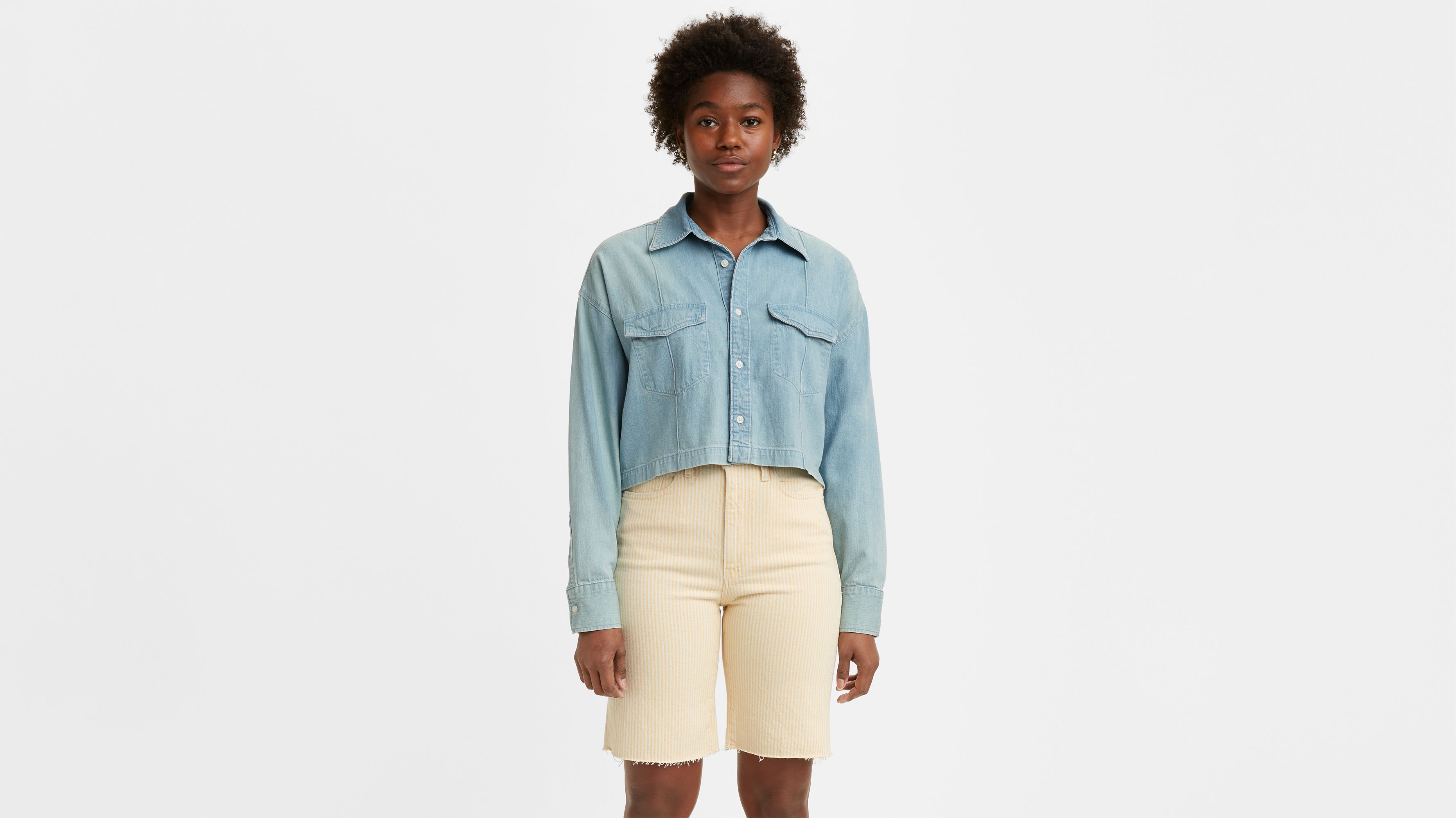 Relaxed Oversized Button-up Shirt - Light Wash | Levi's® US