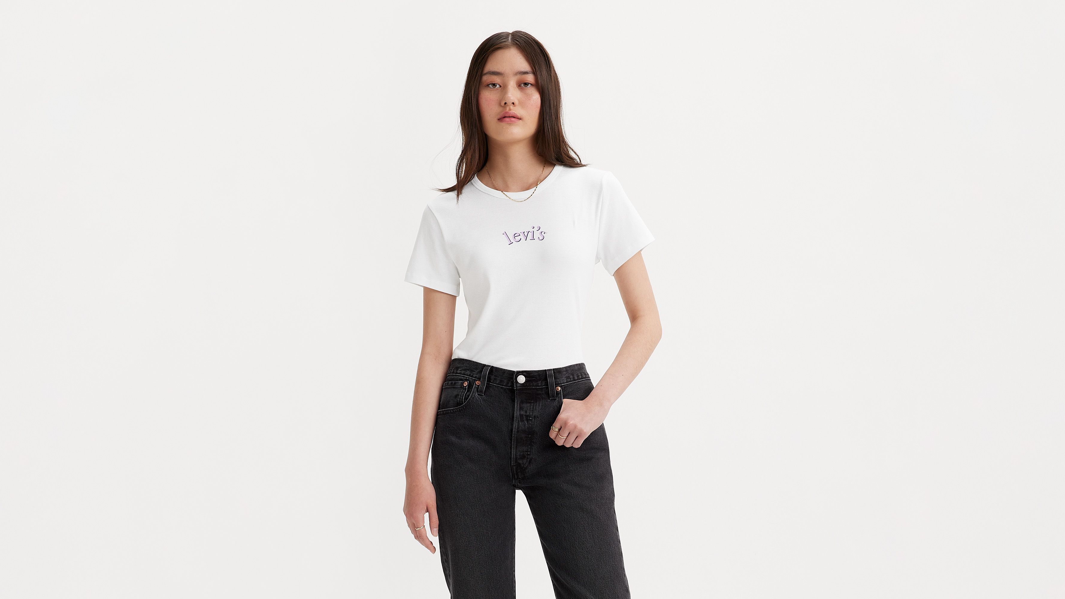 Graphic Rickie Tee - White | Levi's® BE