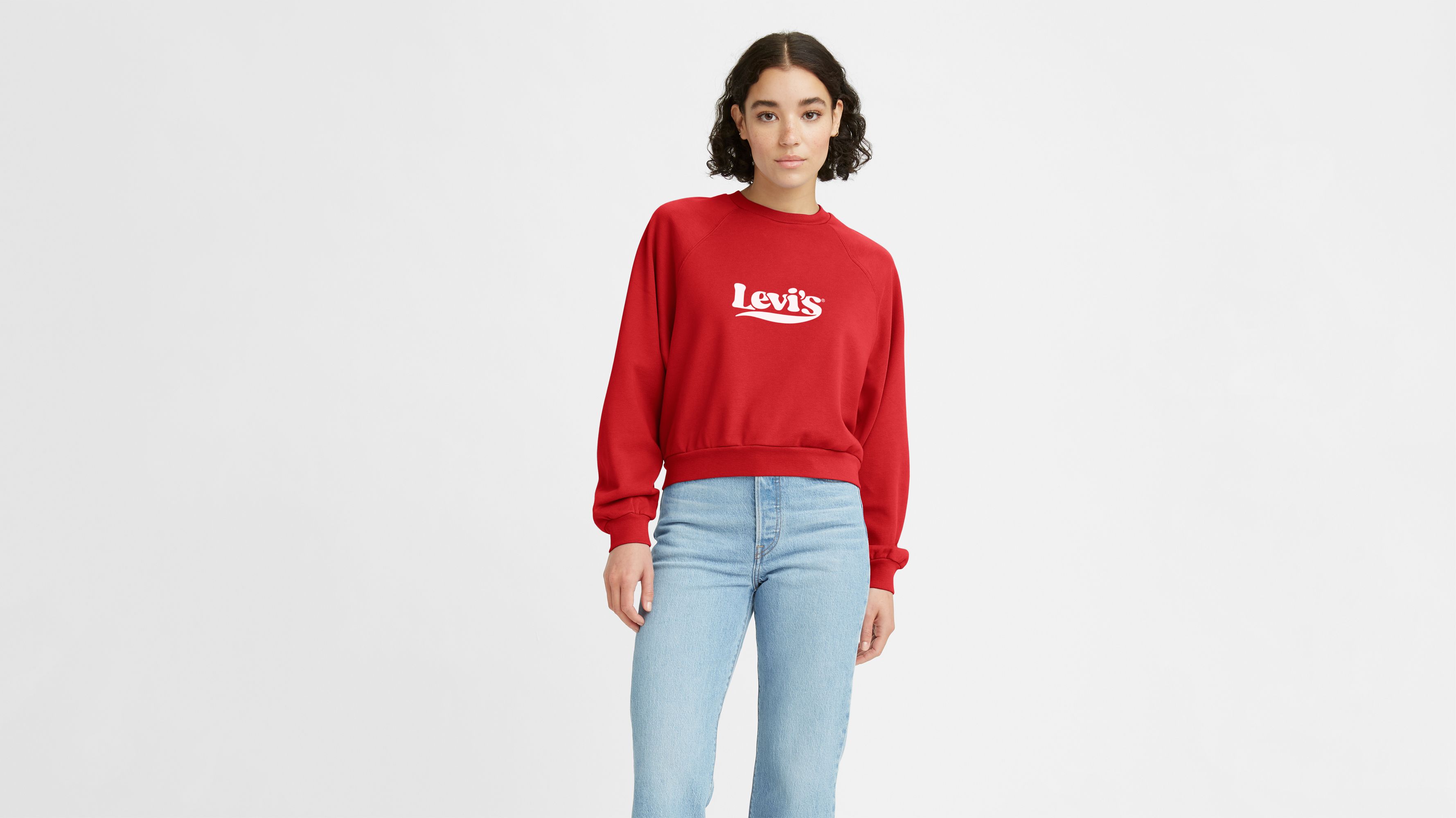 Vintage Raglan Crewneck Sweatshirt - Red | Levi's® US