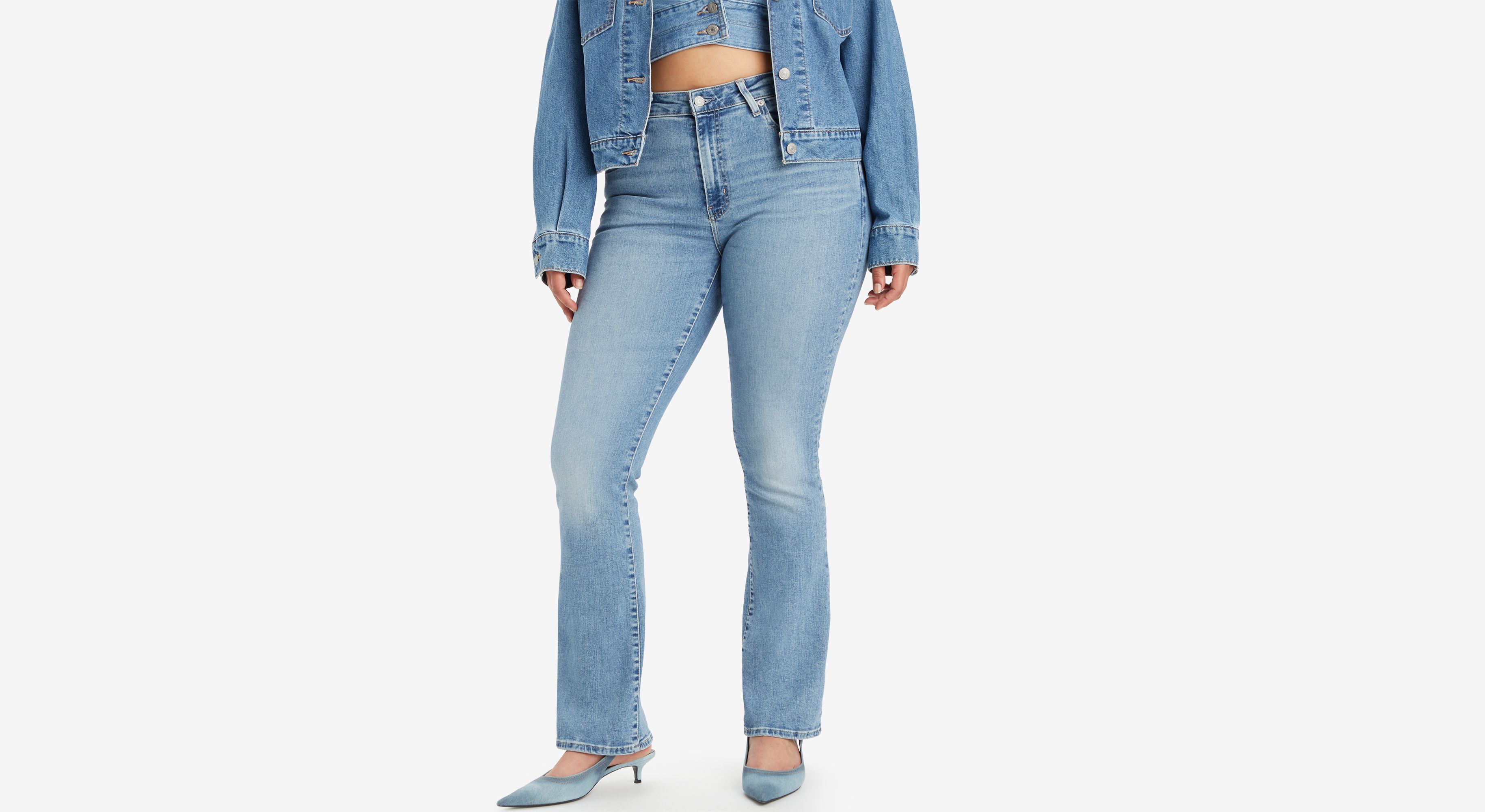 725™ High Rise Bootcut Jeans - Blue | Levi's® GB