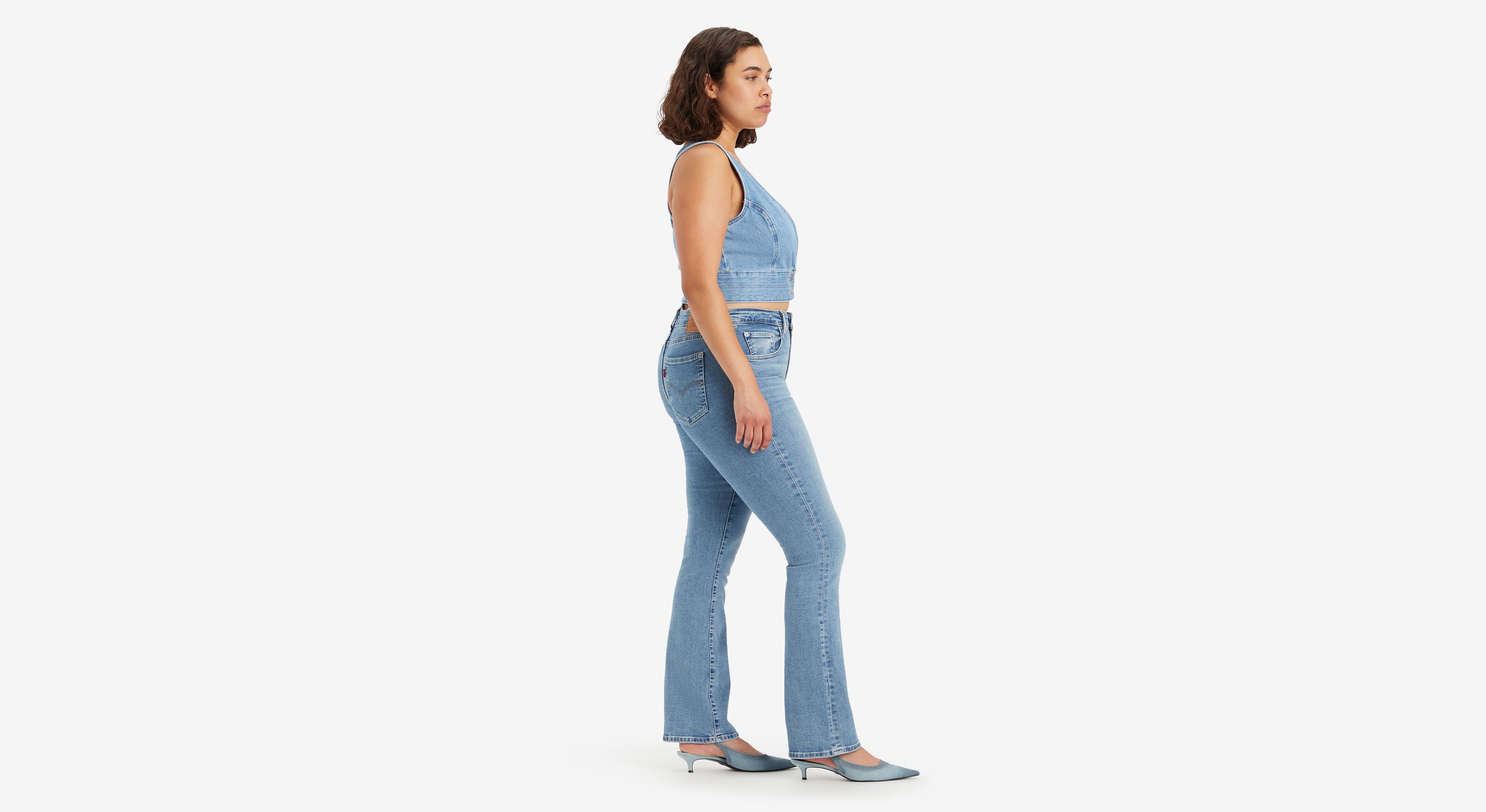 725™ High Rise Bootcut Jeans - Blue | Levi's® GB