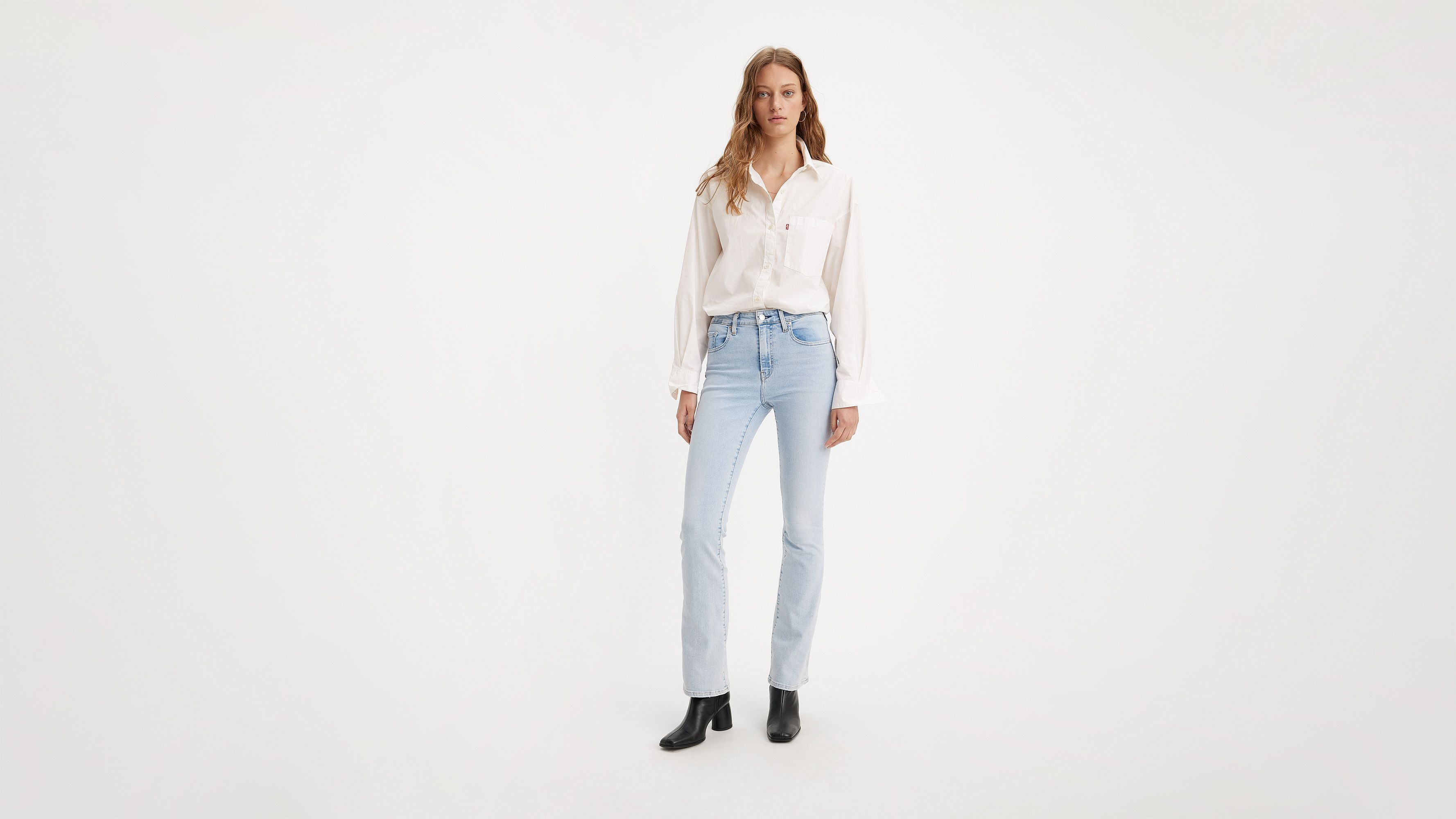 725™ High Rise Bootcut Jeans - Blue | Levi's® PL