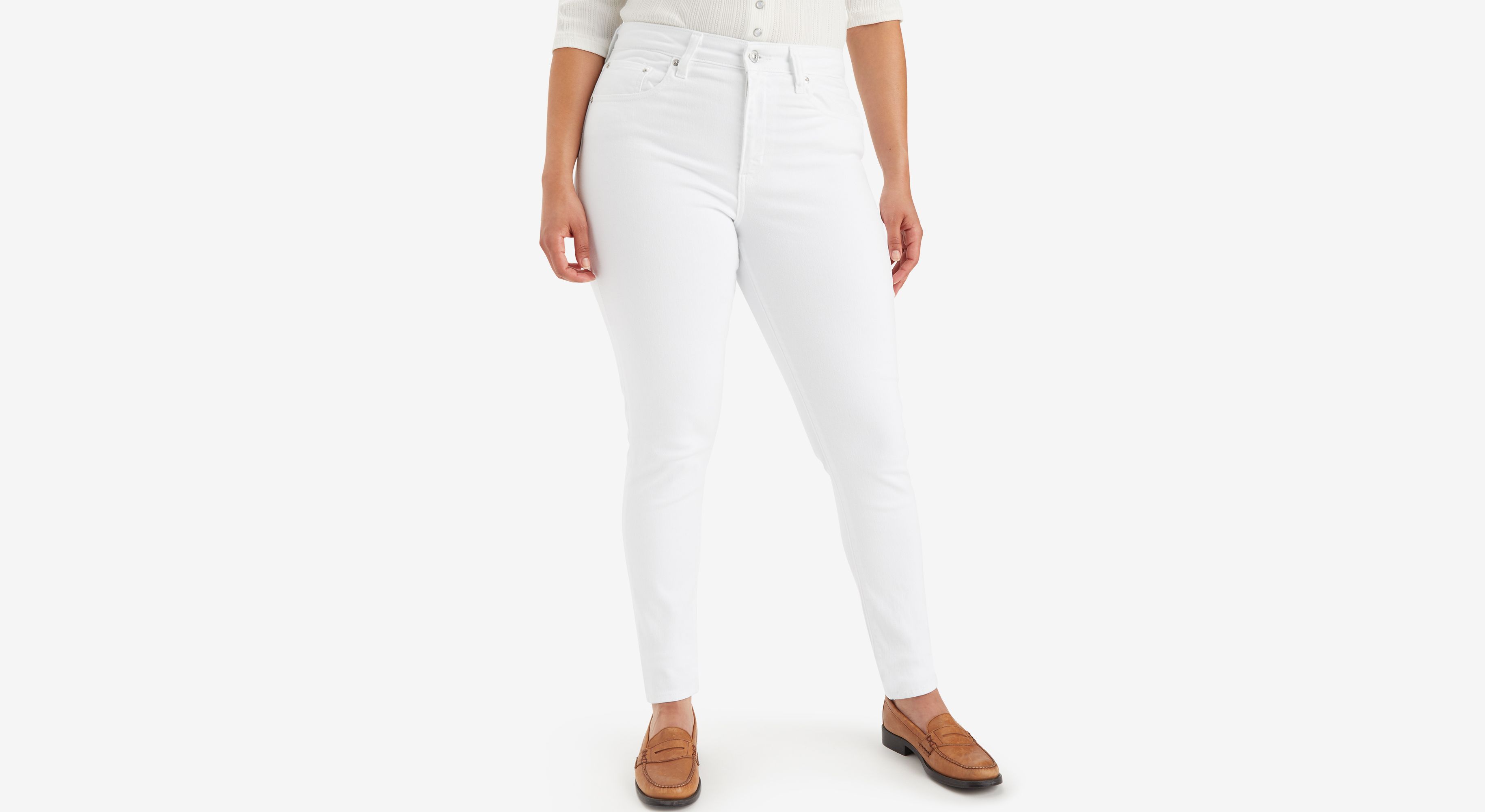 721™ High Rise Skinny Jeans - White | Levi's® GB