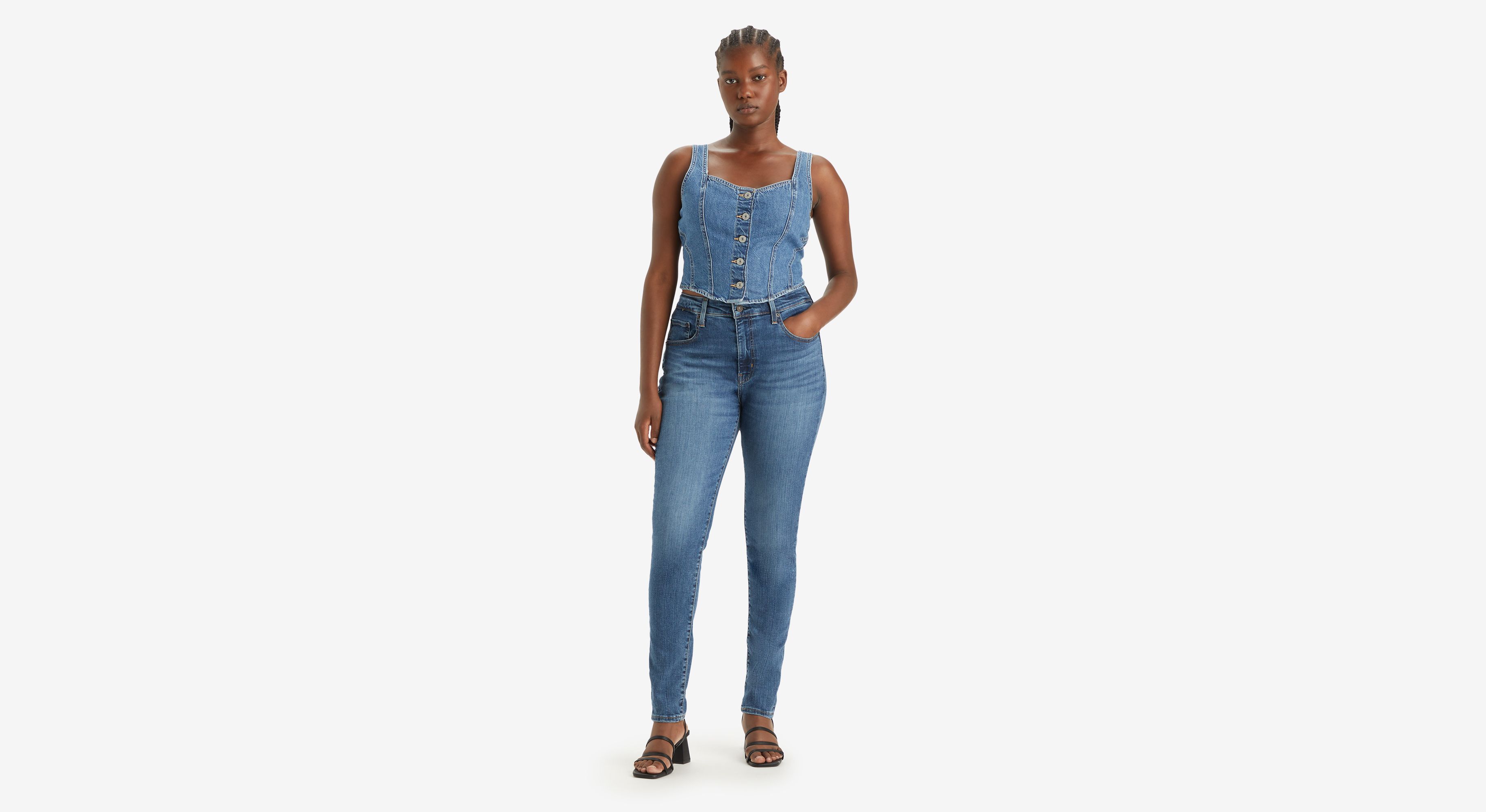 721™ High Rise Skinny Jeans - Blue | Levi's® GB