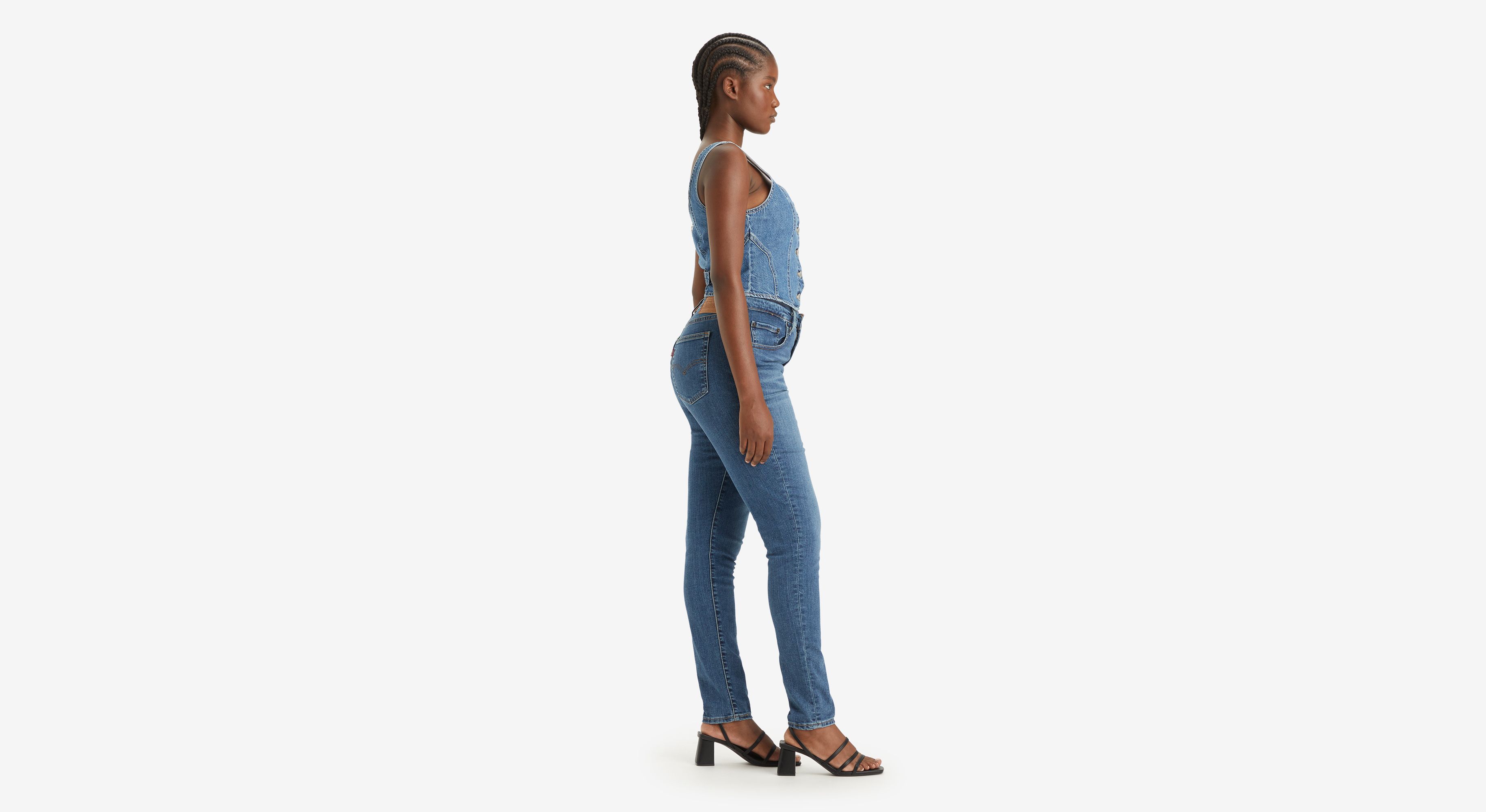 721™ High Rise Skinny Jeans - Blue | Levi's® GB
