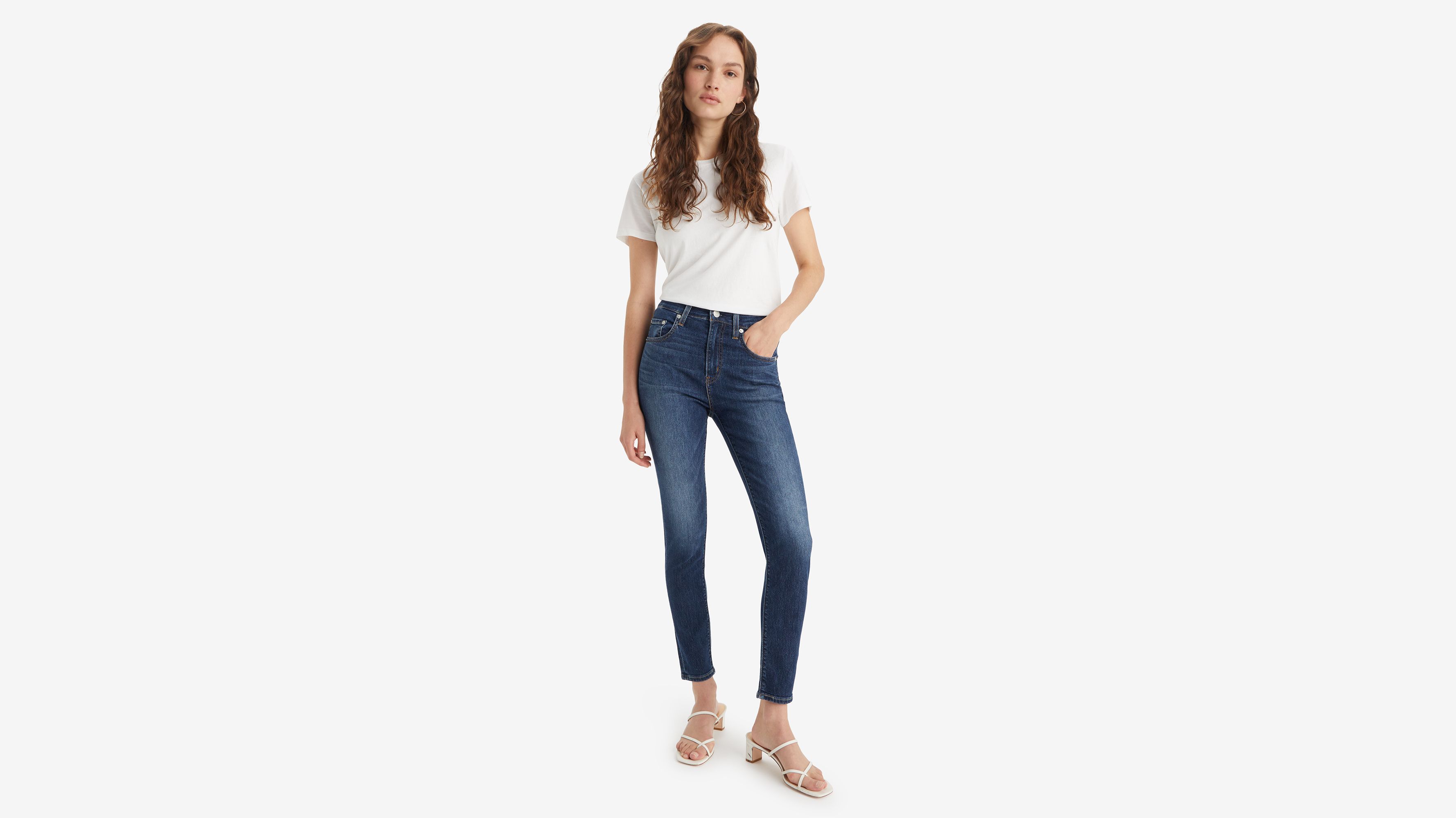 721™ High Rise Skinny Performance Cool Jeans - Blue | Levi's® PL