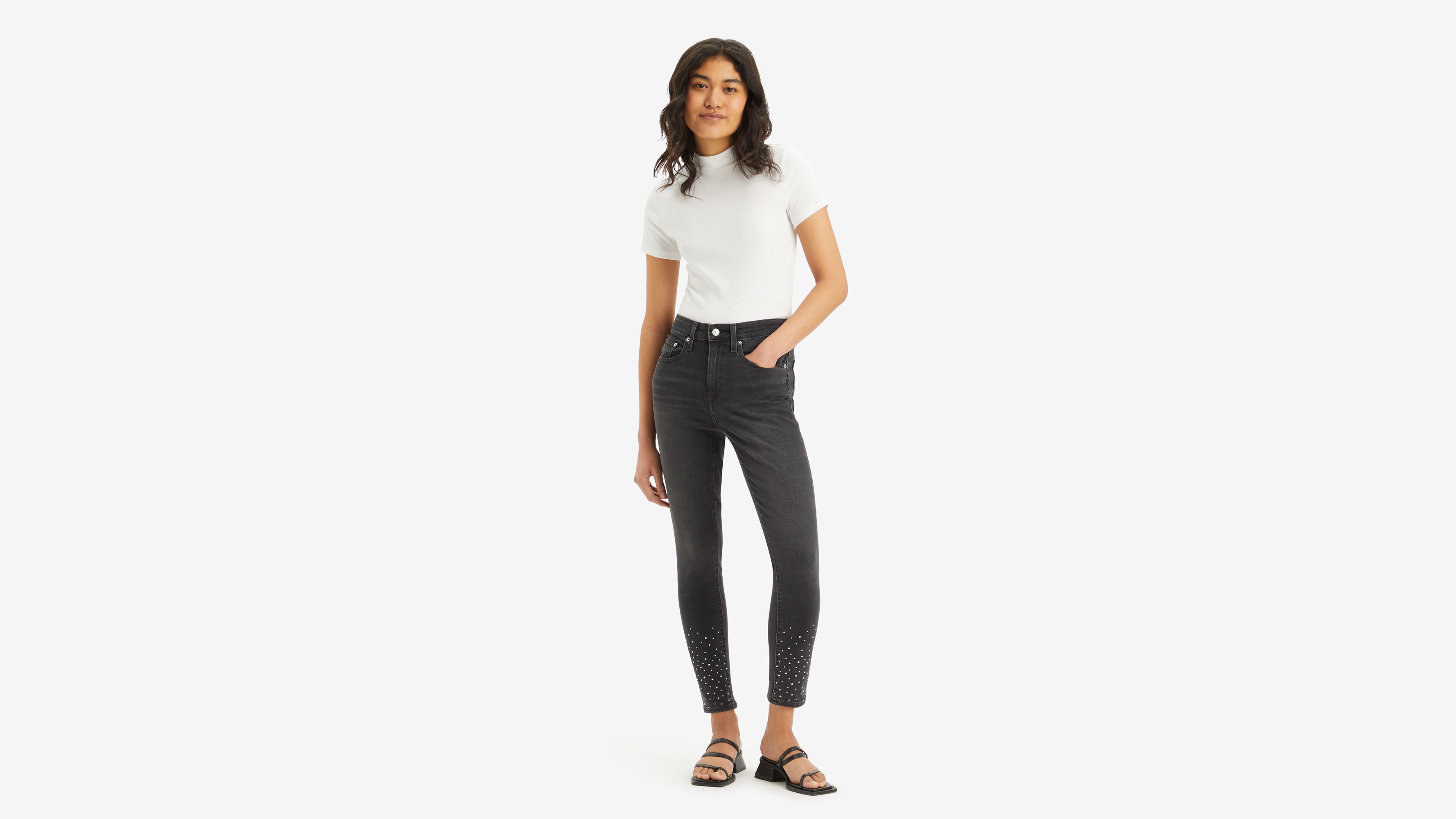721™ High Rise Skinny Jeans - Black | Levi's® HU